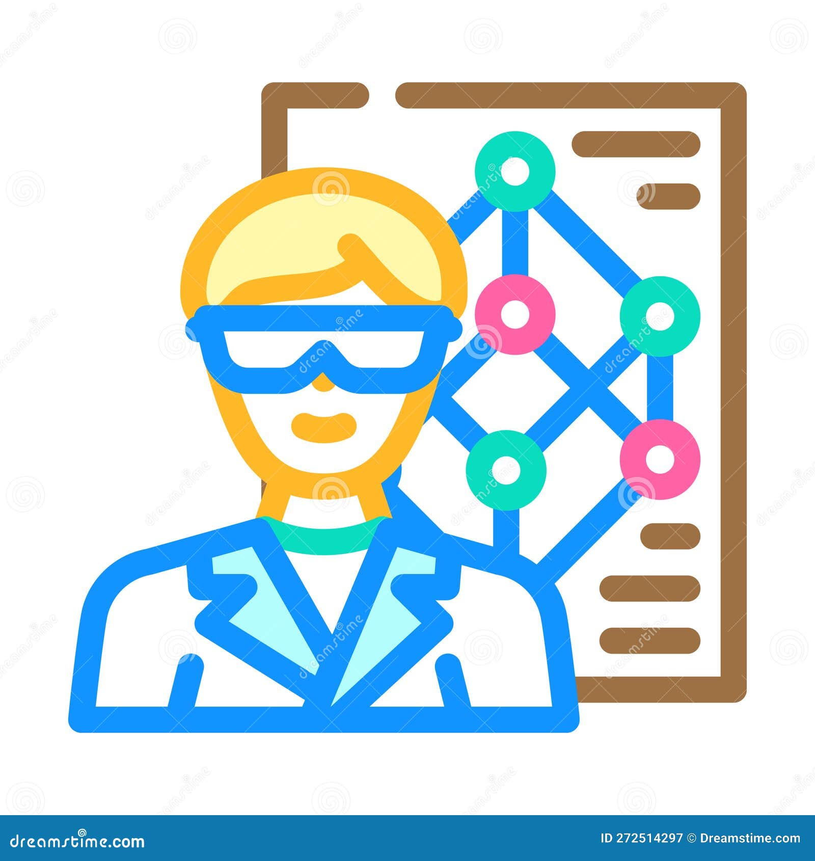 Materials Engineer Technology Color Icon Vector Illustration Stock ...