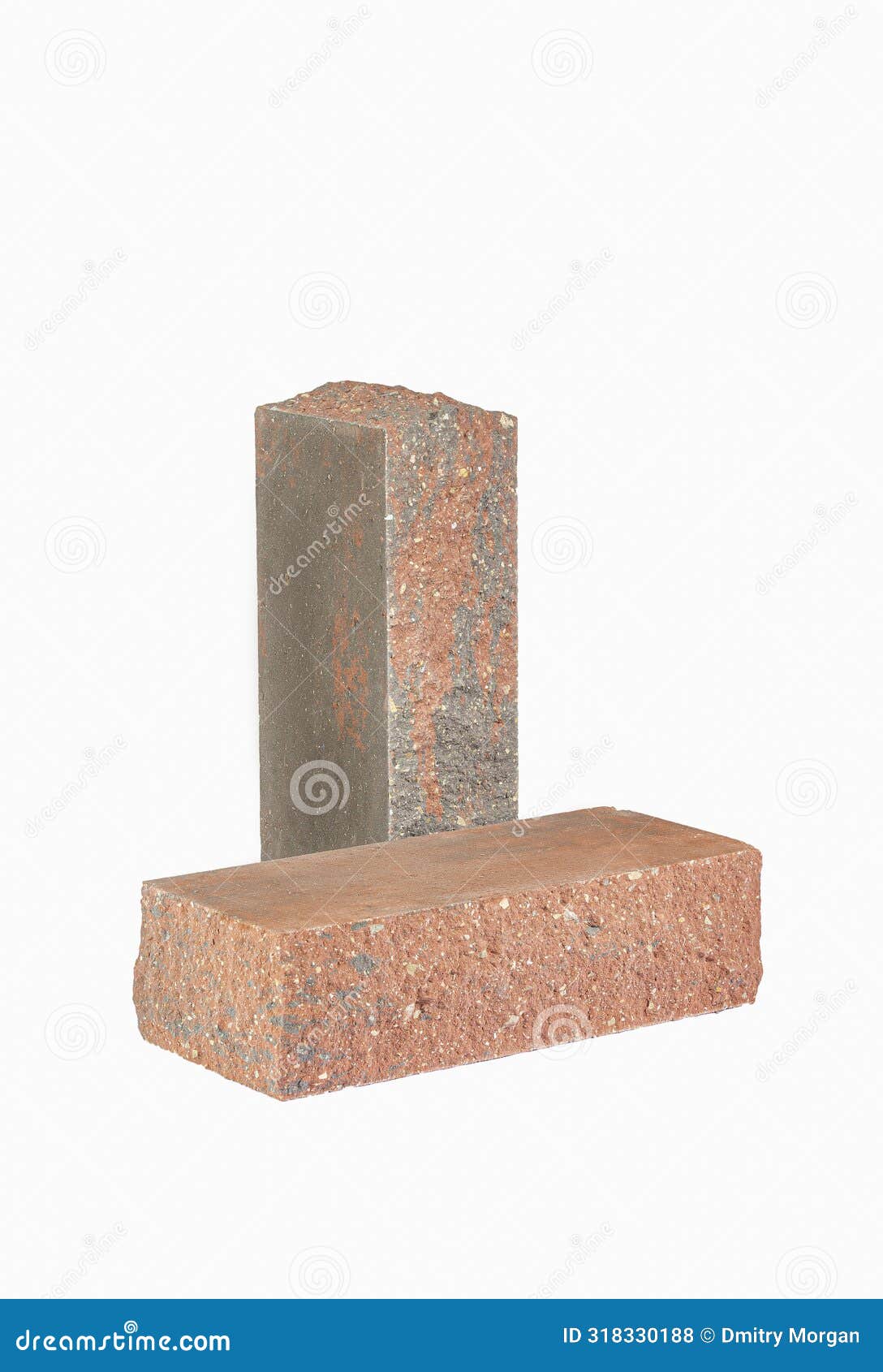 Materials Ideas. Pair of Solid Artificially Aged Dark Red Bricks for ...