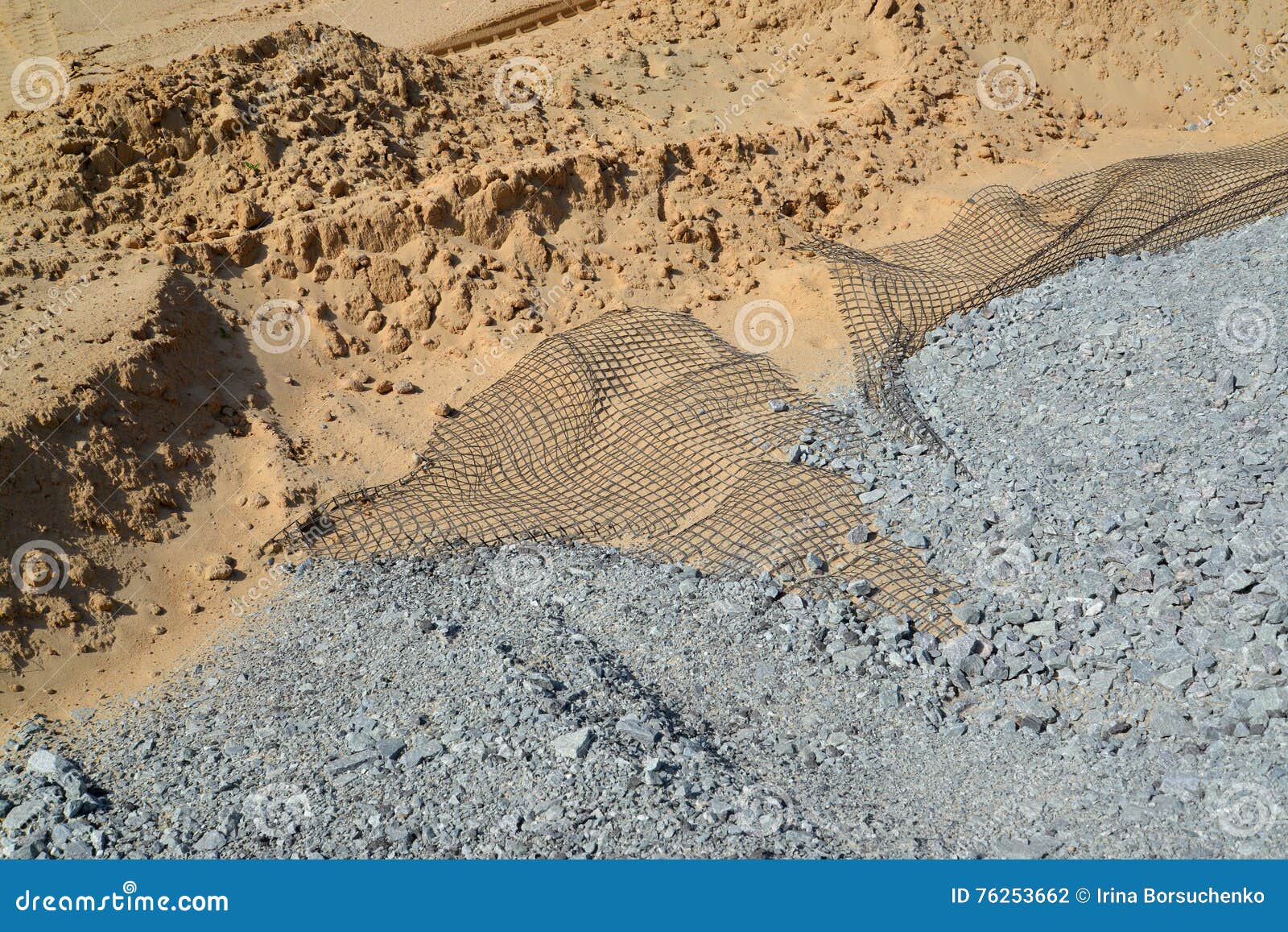 Materials for Road Construction, a Close Up Stock Photo - Image of ...