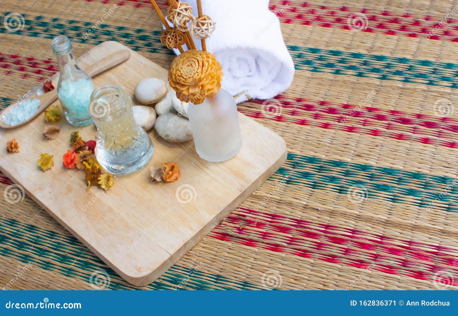 Materials for Spa Therapy with Copy Space Stock Image - Image of ...