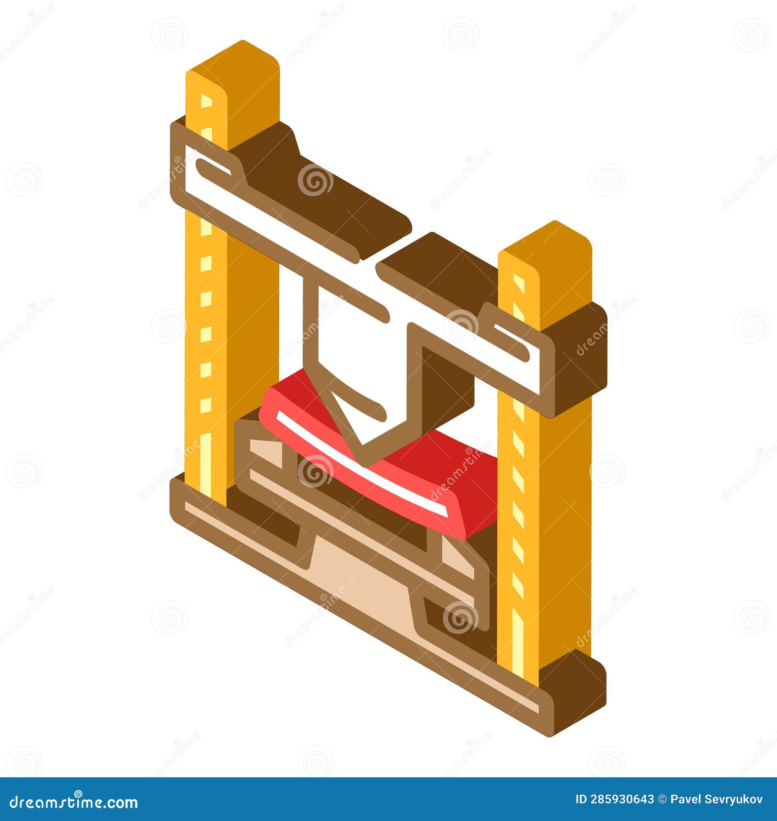 Materials Testing Mechanical Engineer Isometric Icon Vector ...