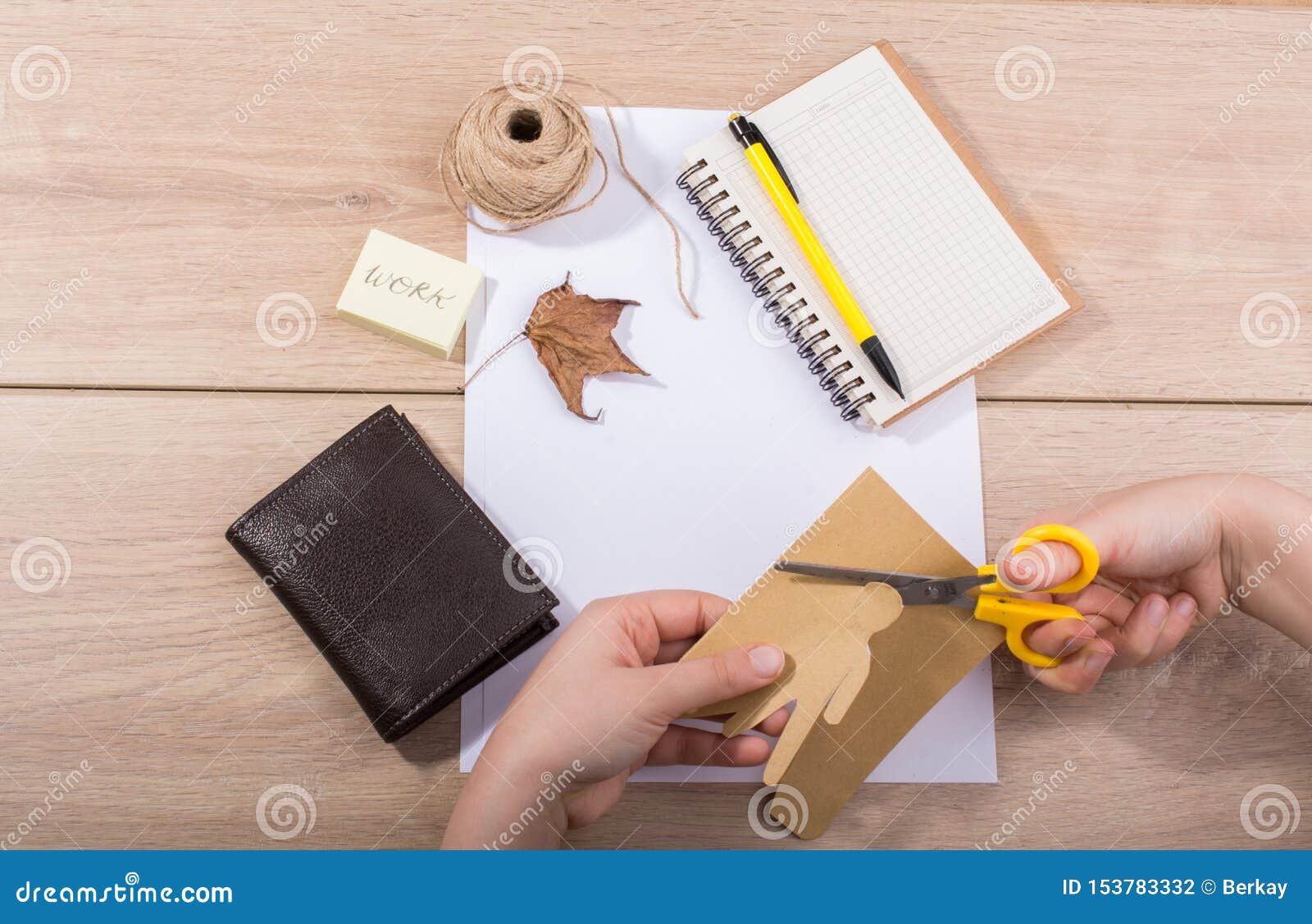 Materials and Tools for Hand Work of Art on a Desk Stock Photo - Image ...