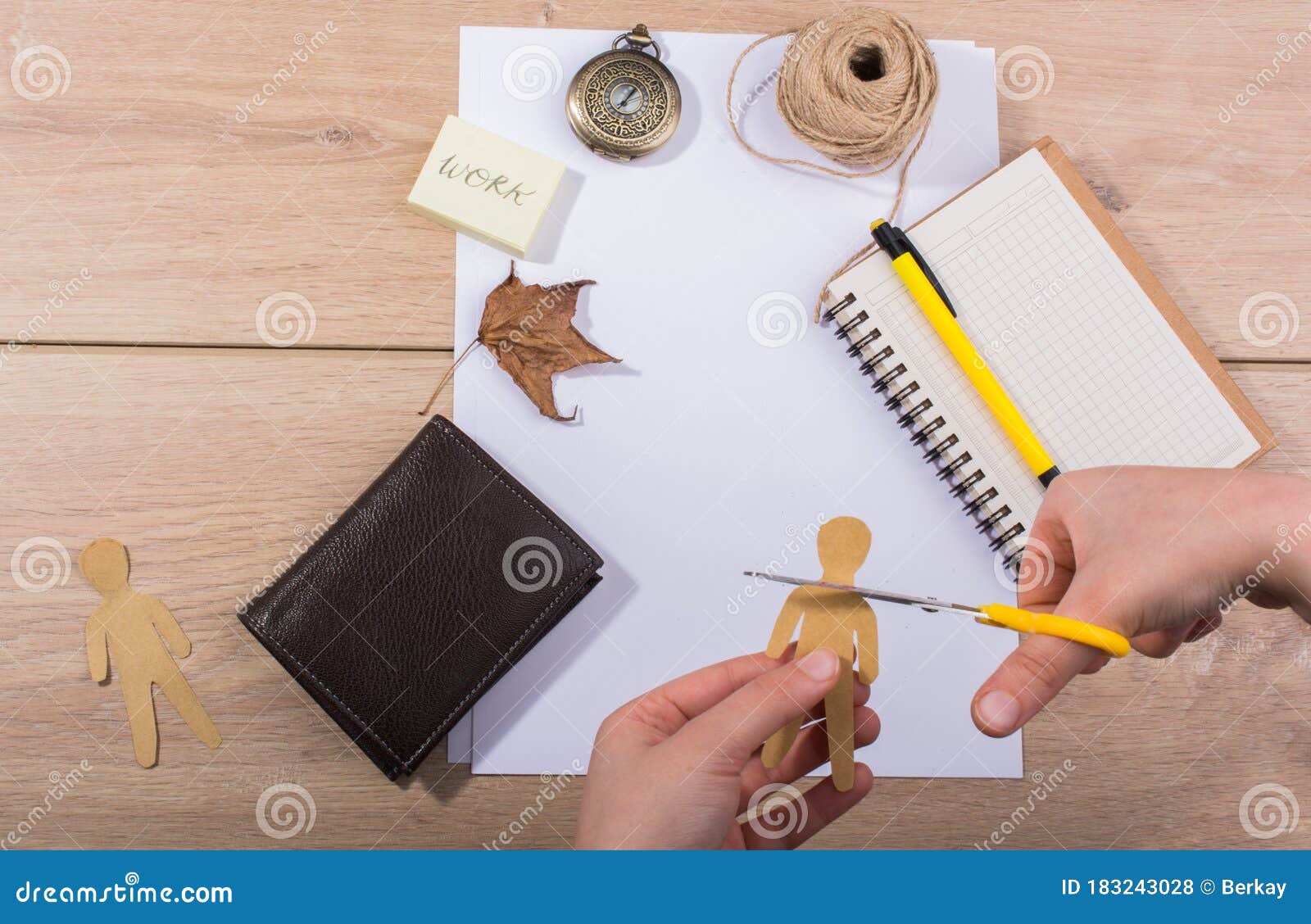 Materials and Tools for Hand Work of Art on a Desk Stock Photo - Image ...
