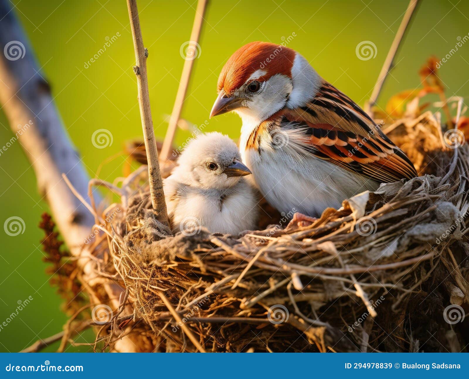 Maternal Love stock illustration. Illustration of nest - 294978839