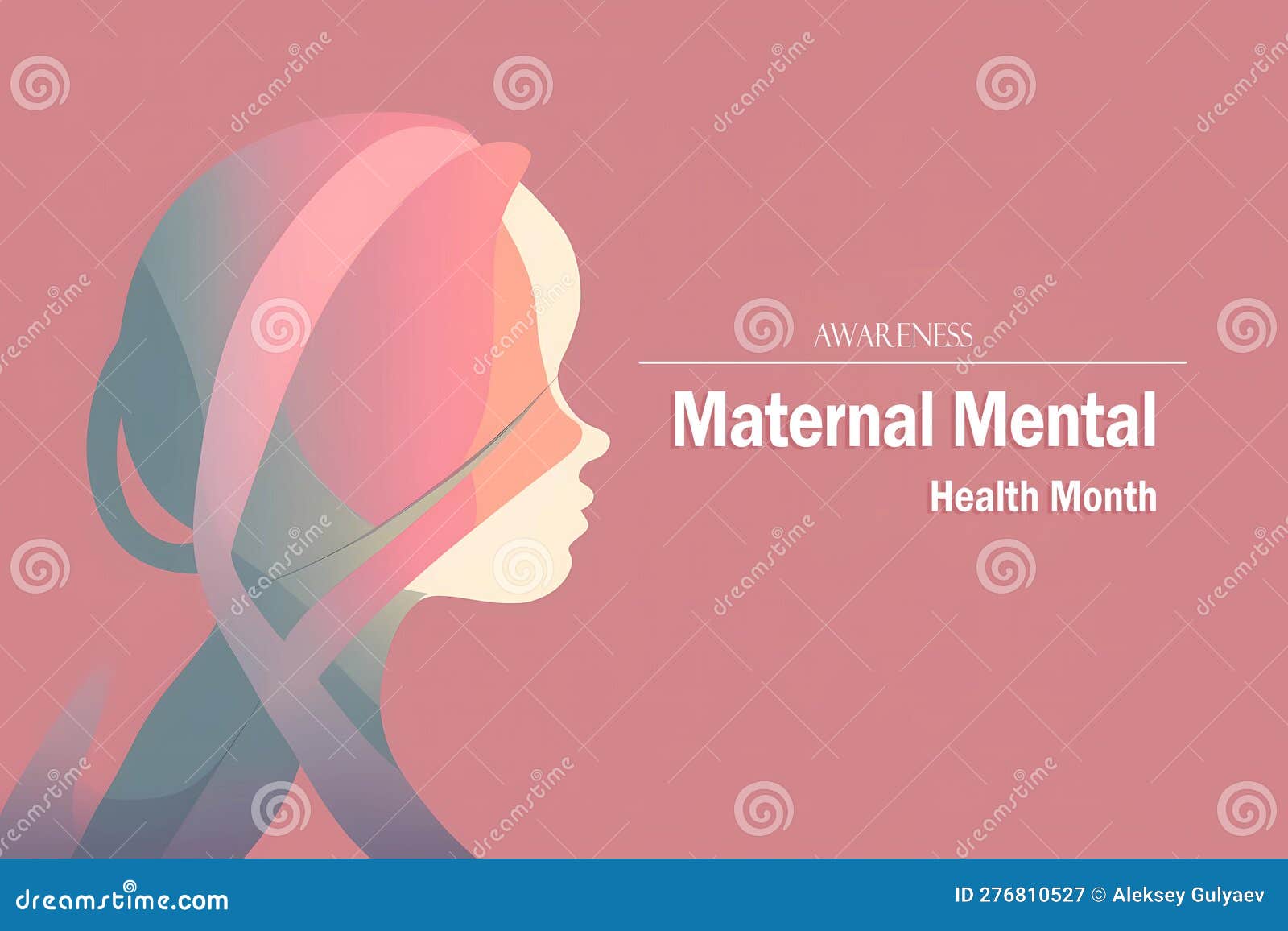 Maternal Mental Health Awareness. Silhouette of a Woman S Mother Stock ... Maternal Mental Health Awareness. Silhouette of a Woman S Mother Stock ...