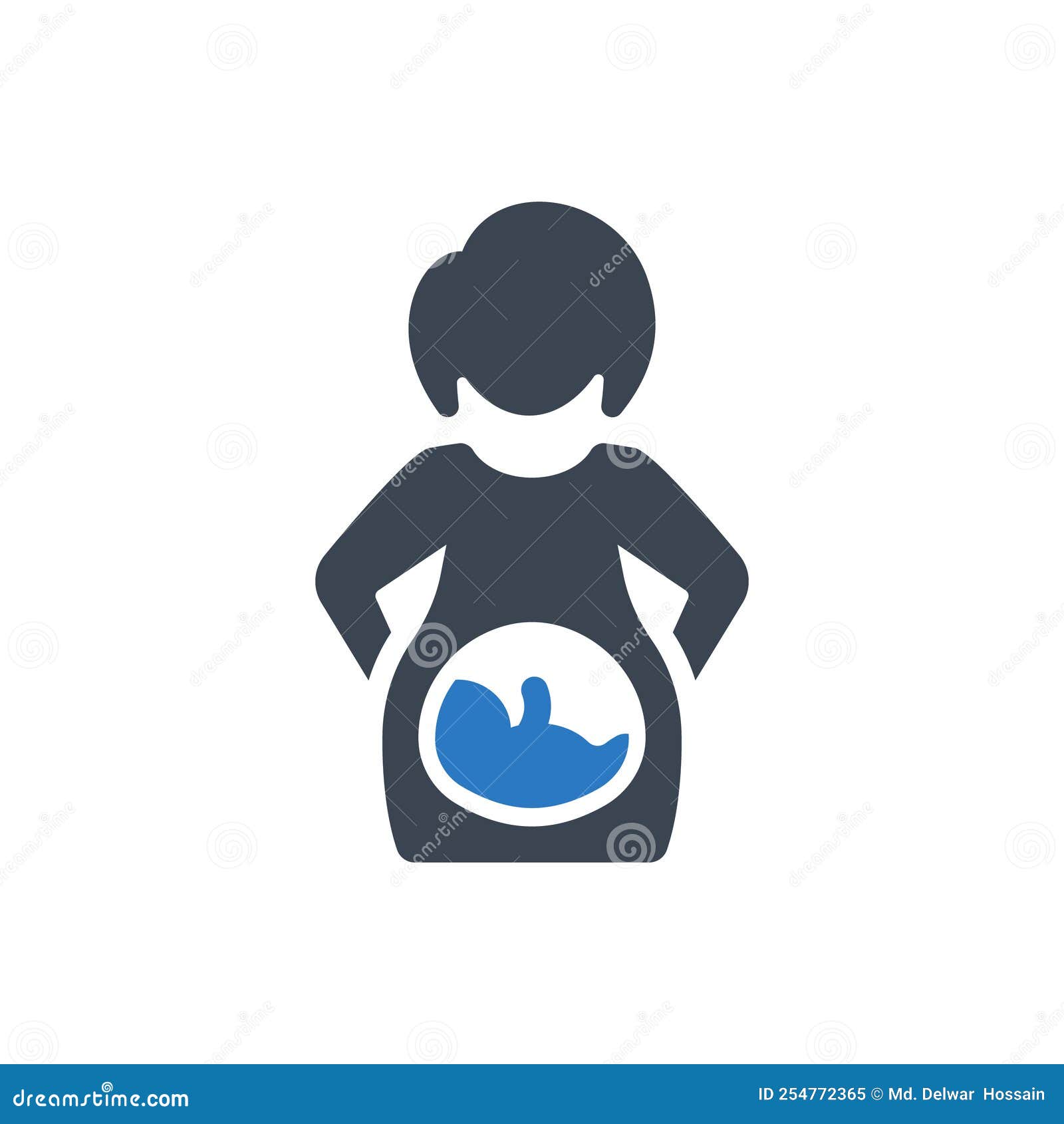 Maternity care icon stock vector. Illustration of care - 254772365