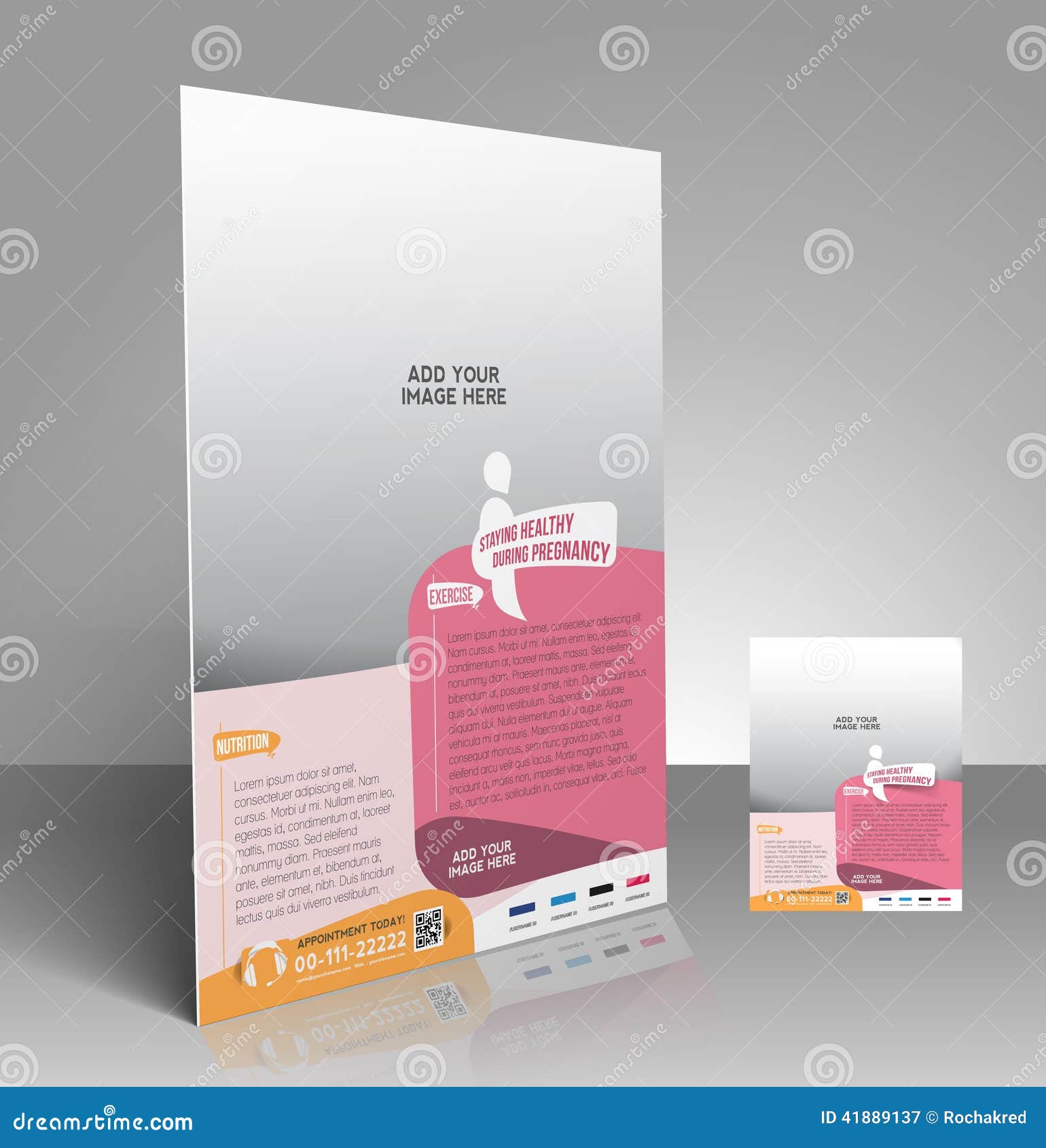 Maternity Hospital Minimal Infographic Banner Vector Flat ...