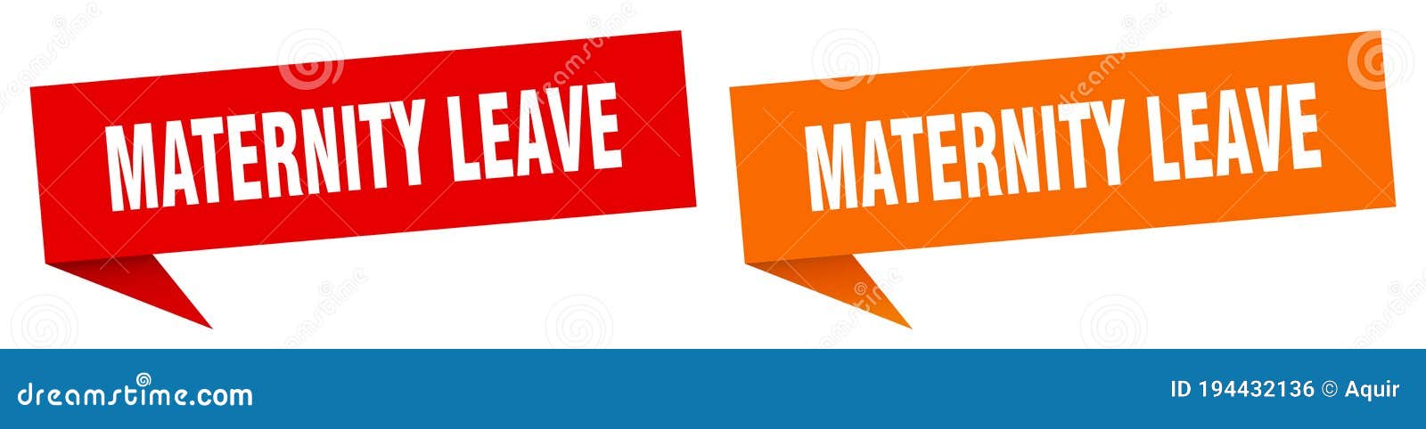 Maternity Leave Banner. Maternity Leave Speech Bubble Label Set Stock ...