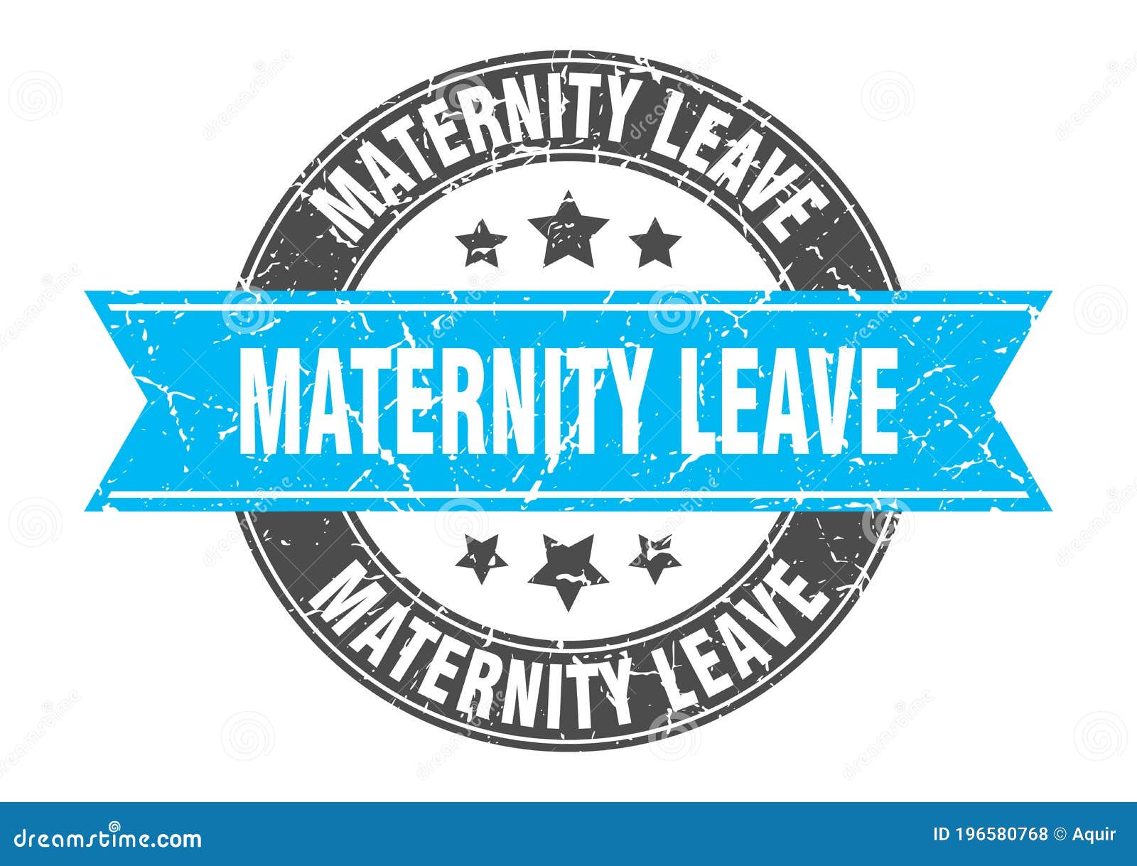 Maternity Leave Round Stamp with Ribbon. Label Sign Stock Vector ...