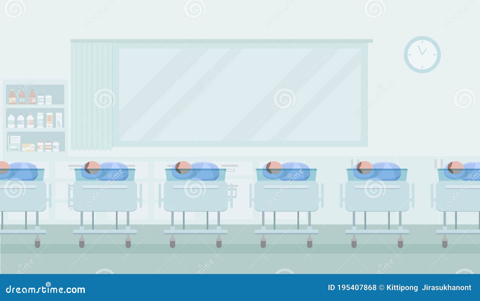 Maternity Ward with Newborn Baby Stock Vector - Illustration of service ...