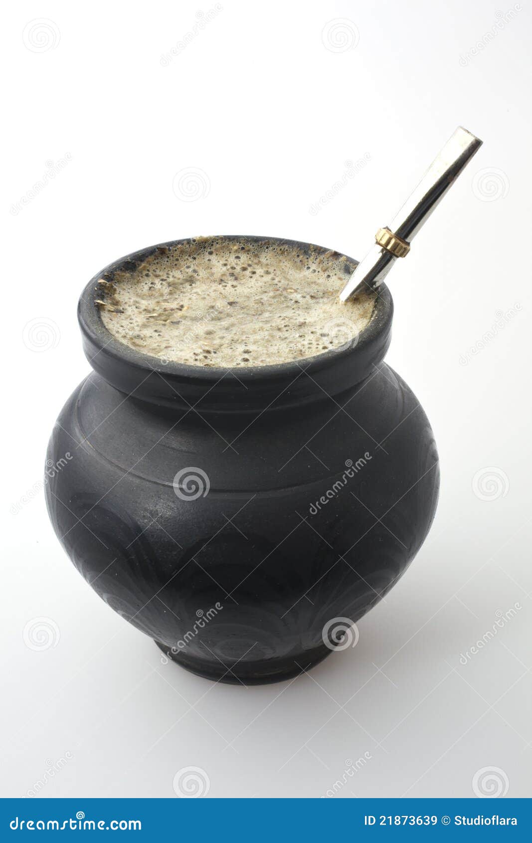 Matero with yerba mate stock image. Image of mate, table - 21873639
