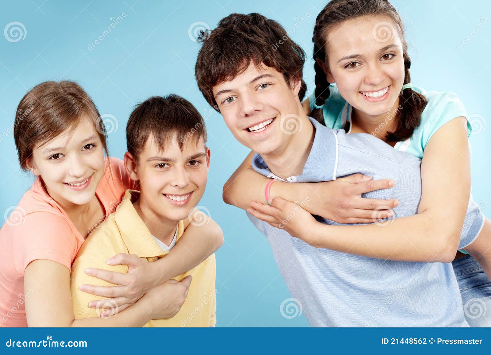 Mates stock photo. Image of male, adolescent, embracing - 21448562