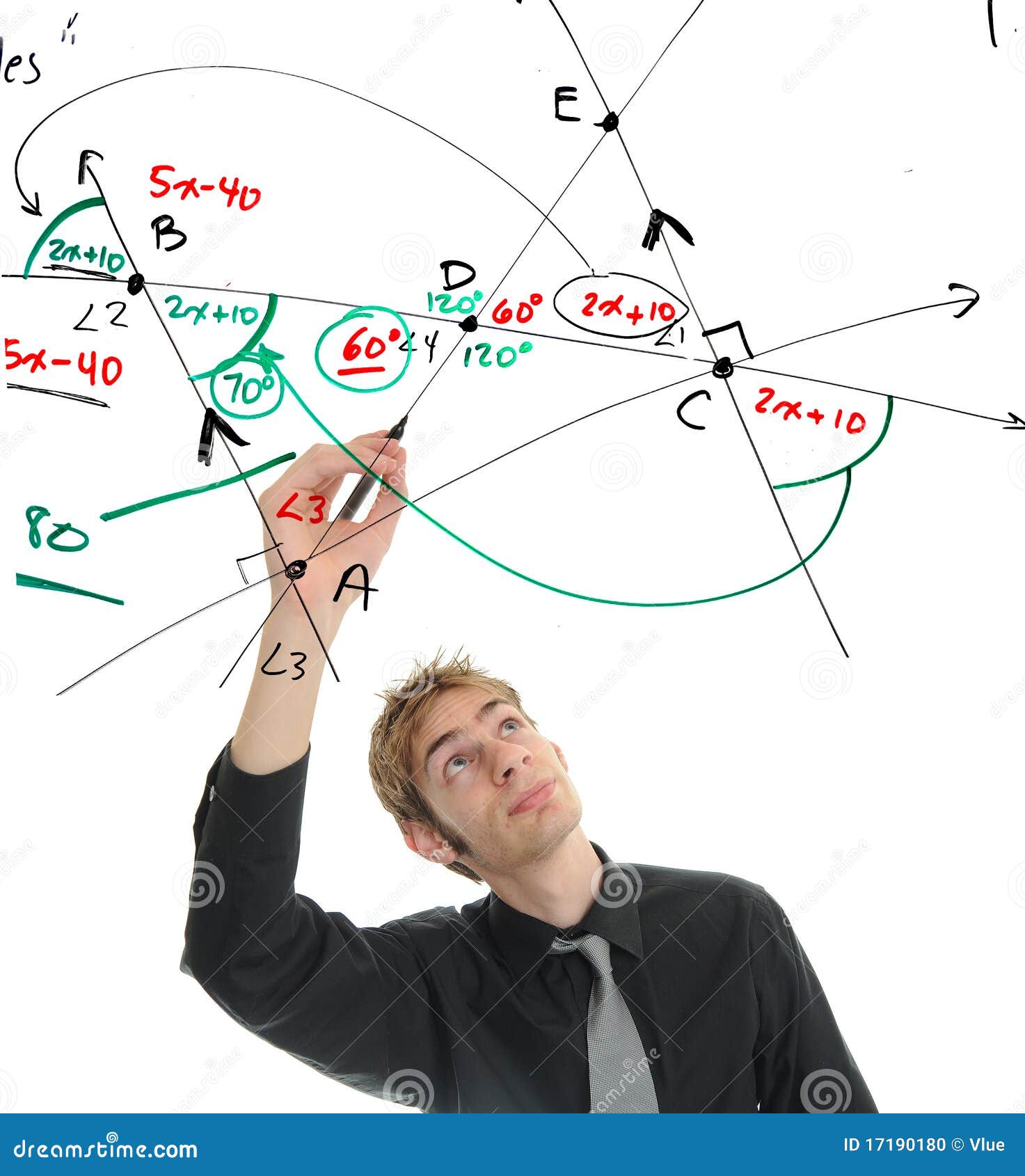 Mathématicien photo stock. Image du blanc, masculin, ingénieur - 17190180