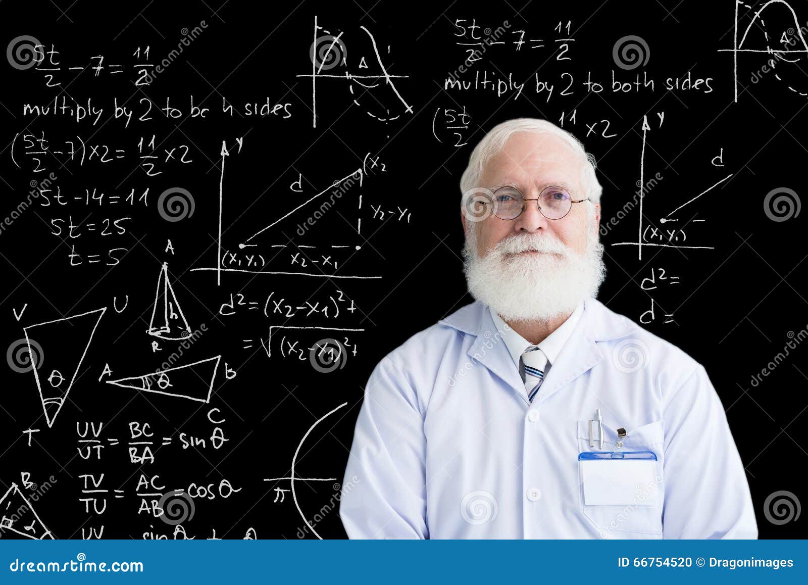 Mathématicien supérieur photo stock. Image du regard - 66754520