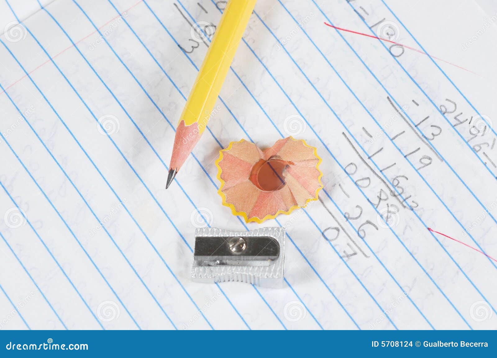 Math stock photo. Image of writing, pencil, numbers, school - 5708124