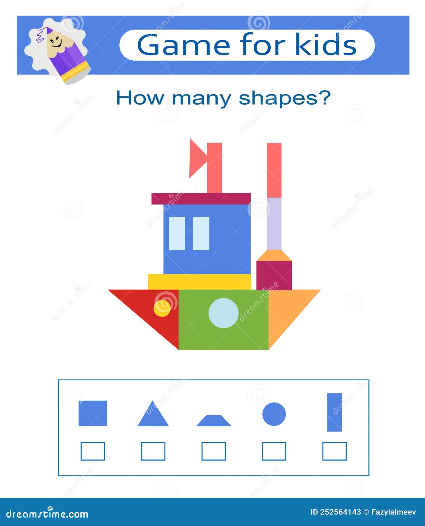 Math Activity for Children. Developing Numeracy Skills. Count How Many ...