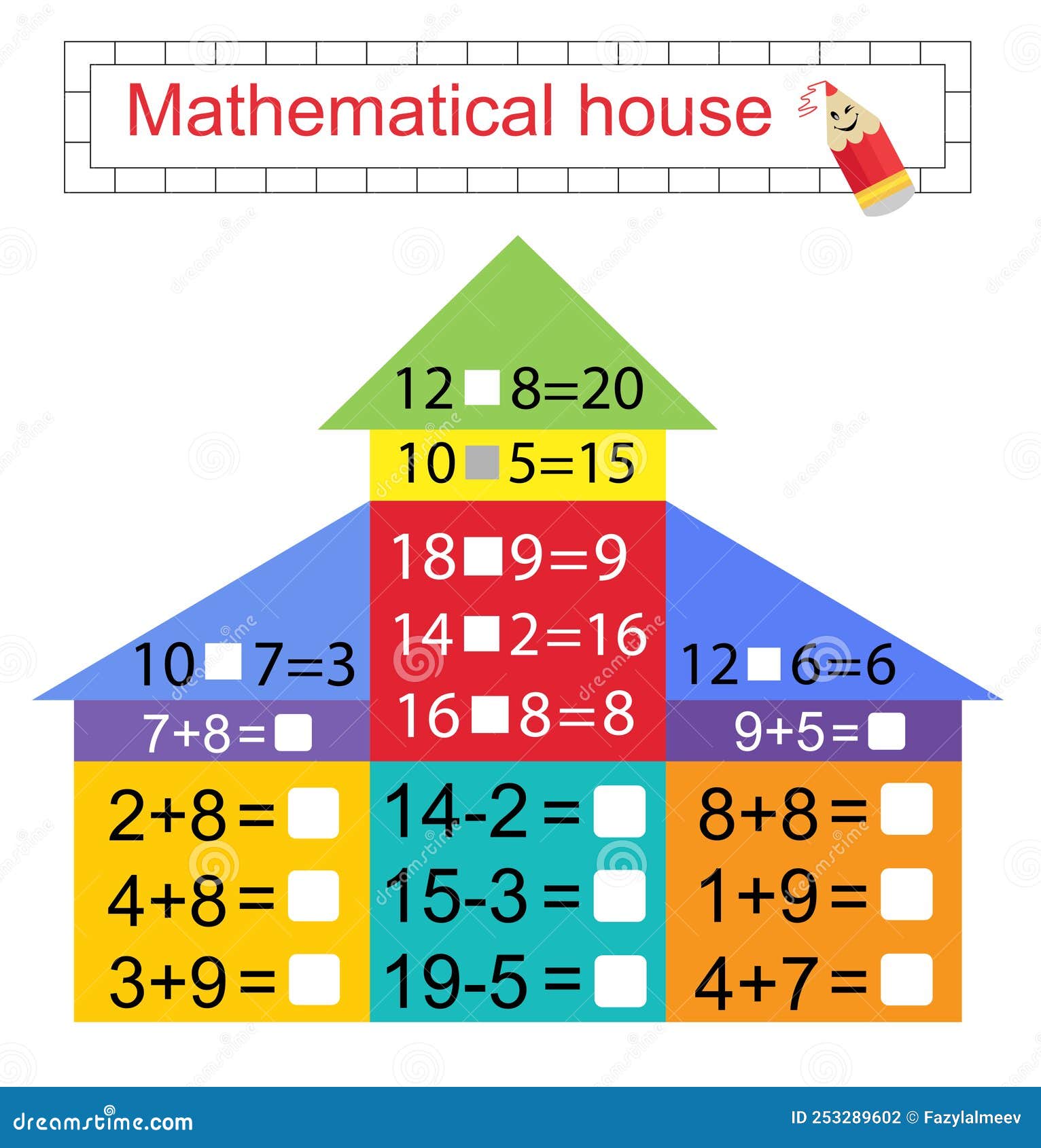 Math Activity for Children. Number Range Up To 20. Developing Numeracy ...