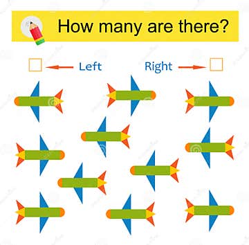 Math Activity for Kids. Developing Numeracy Skills Stock Vector ...