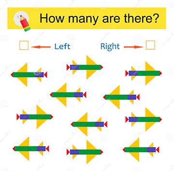 Math Activity for Kids. Developing Numeracy Skills Stock Vector ...
