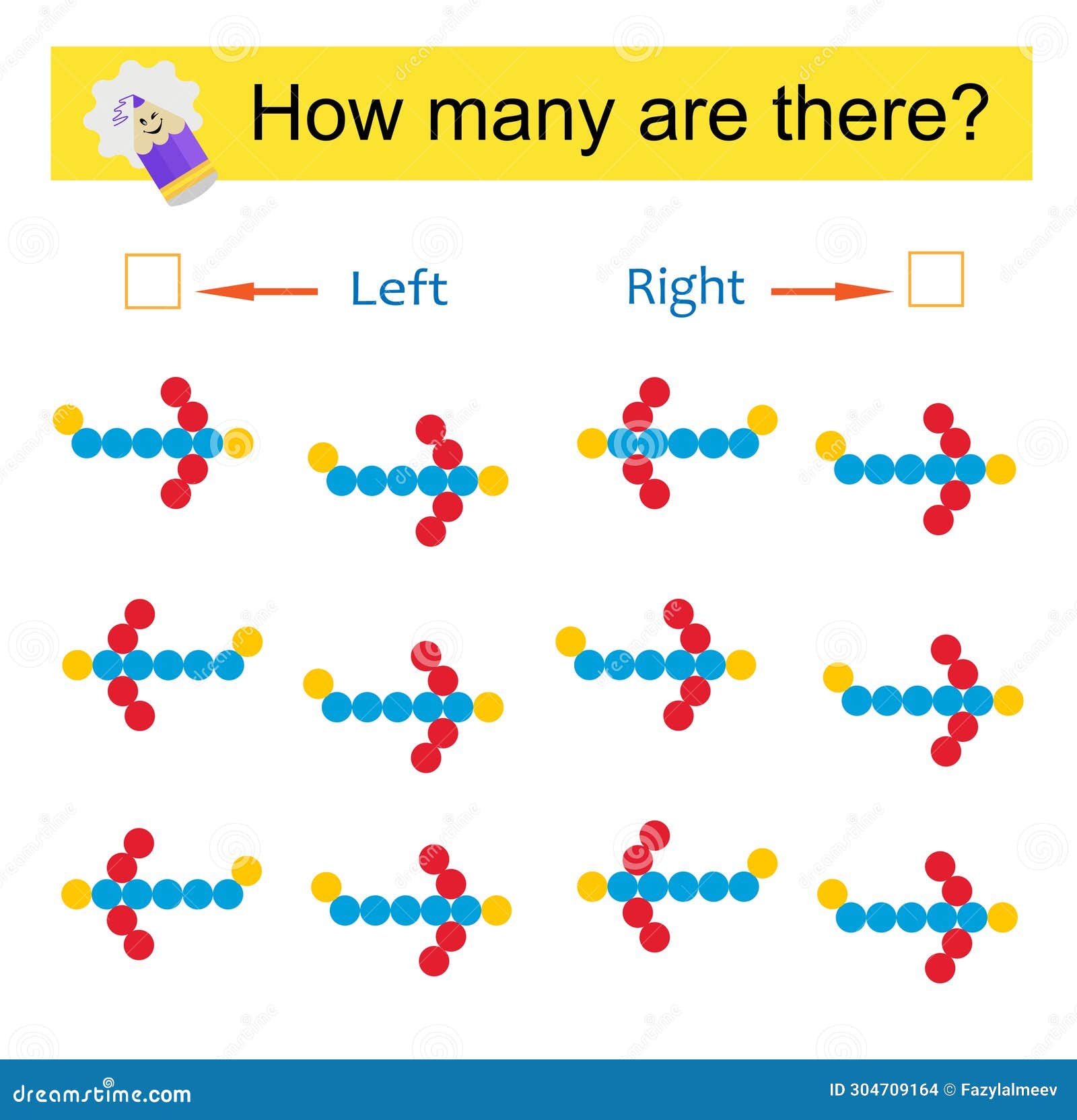 Math Activity for Kids. Cartoon Plane Stock Illustration - Illustration ...