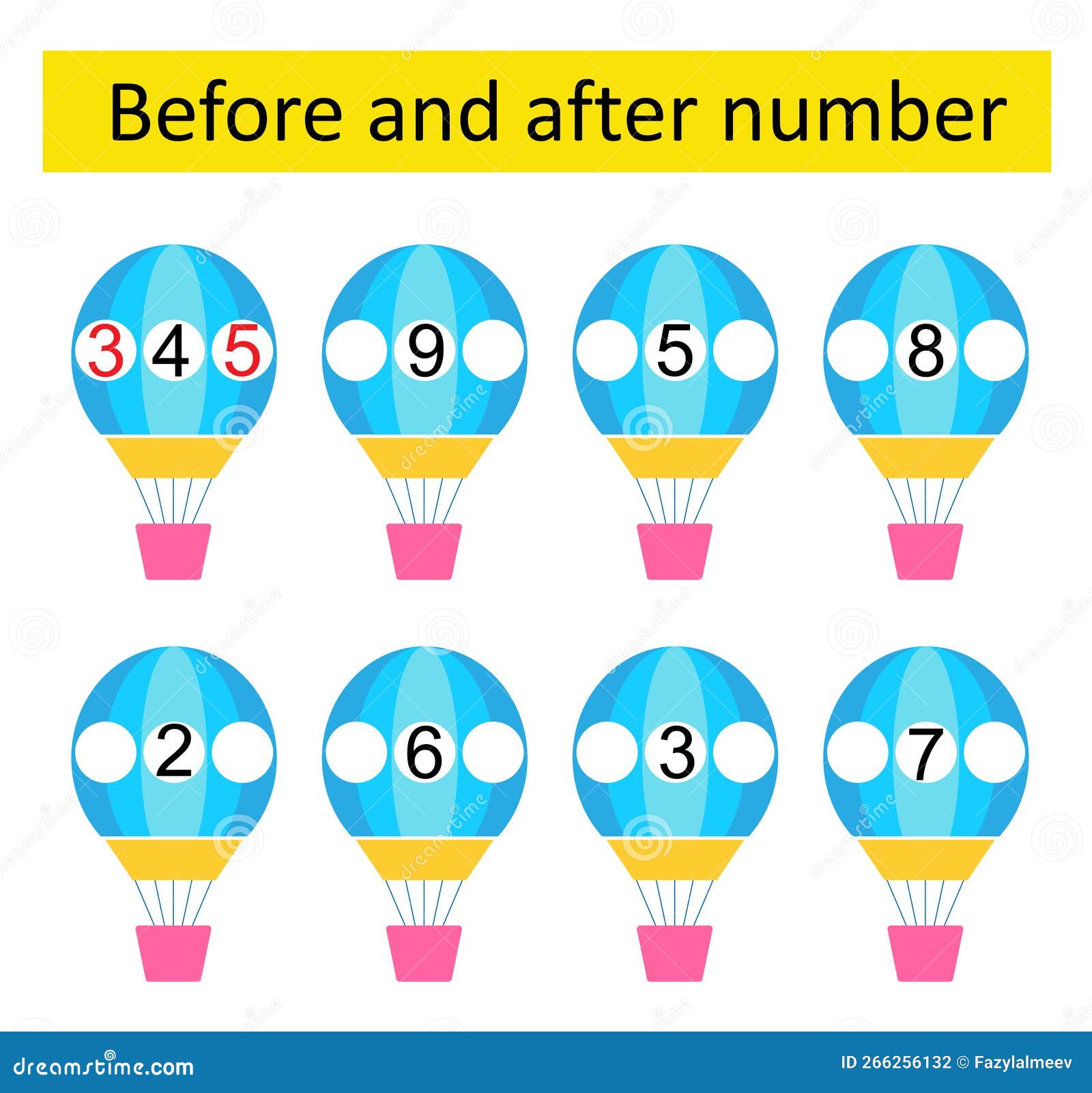 Math Activity for Children. Developing Numeracy Skills Stock Vector ...