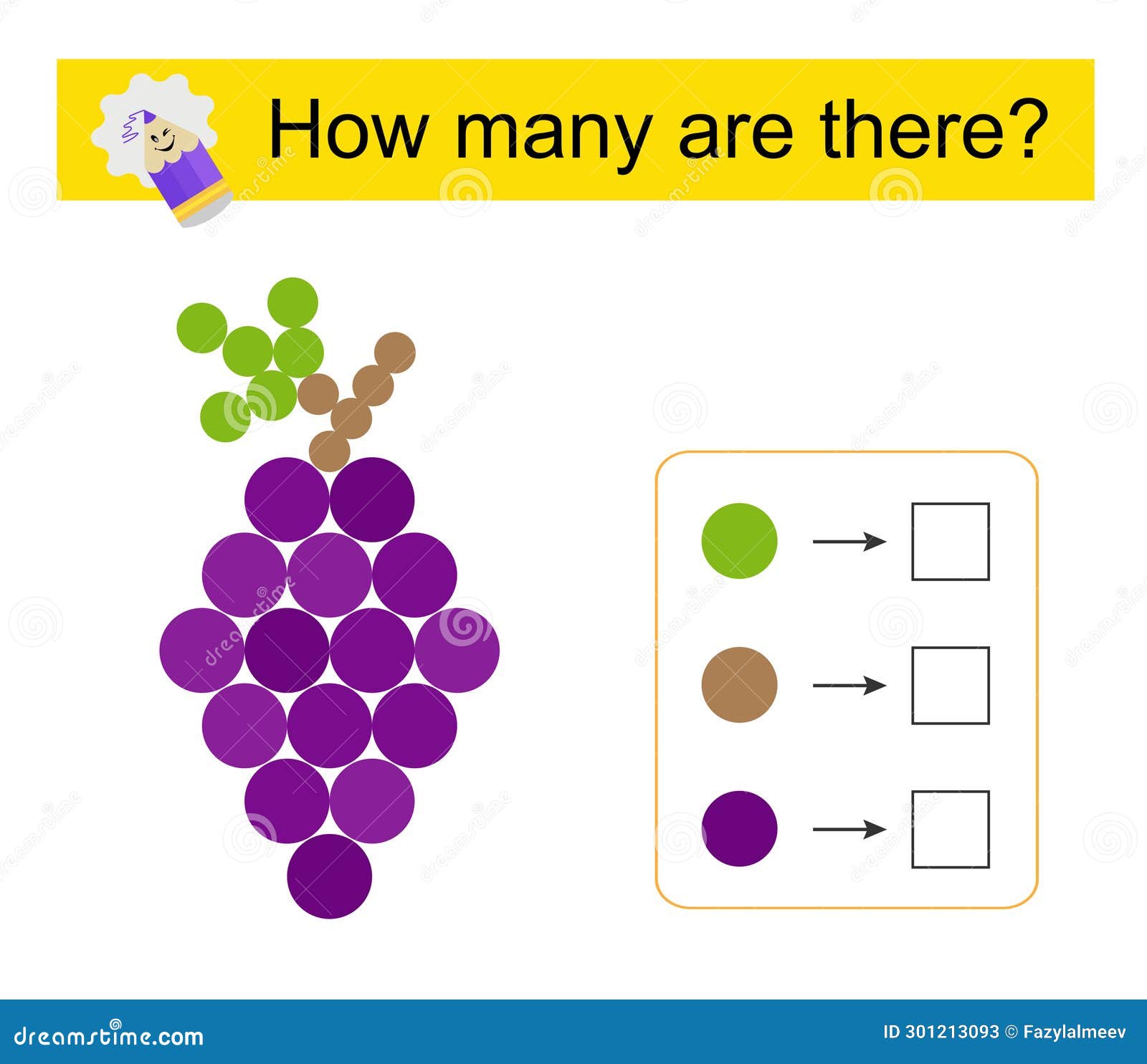 Math Activity for Kids. Number Range Up To 15 Stock Vector ...