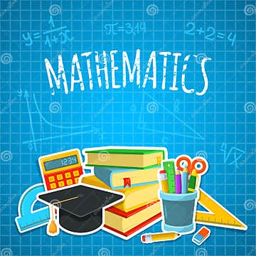 Math backdrop stock vector. Illustration of science, icon - 58409249