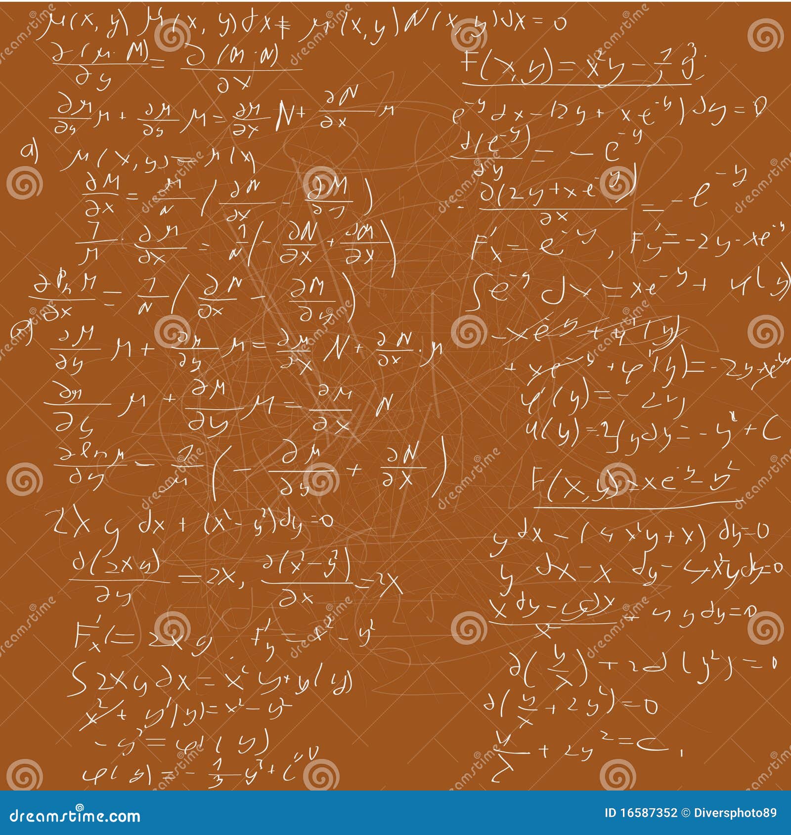 Math background stock vector. Illustration of drawing - 16587352