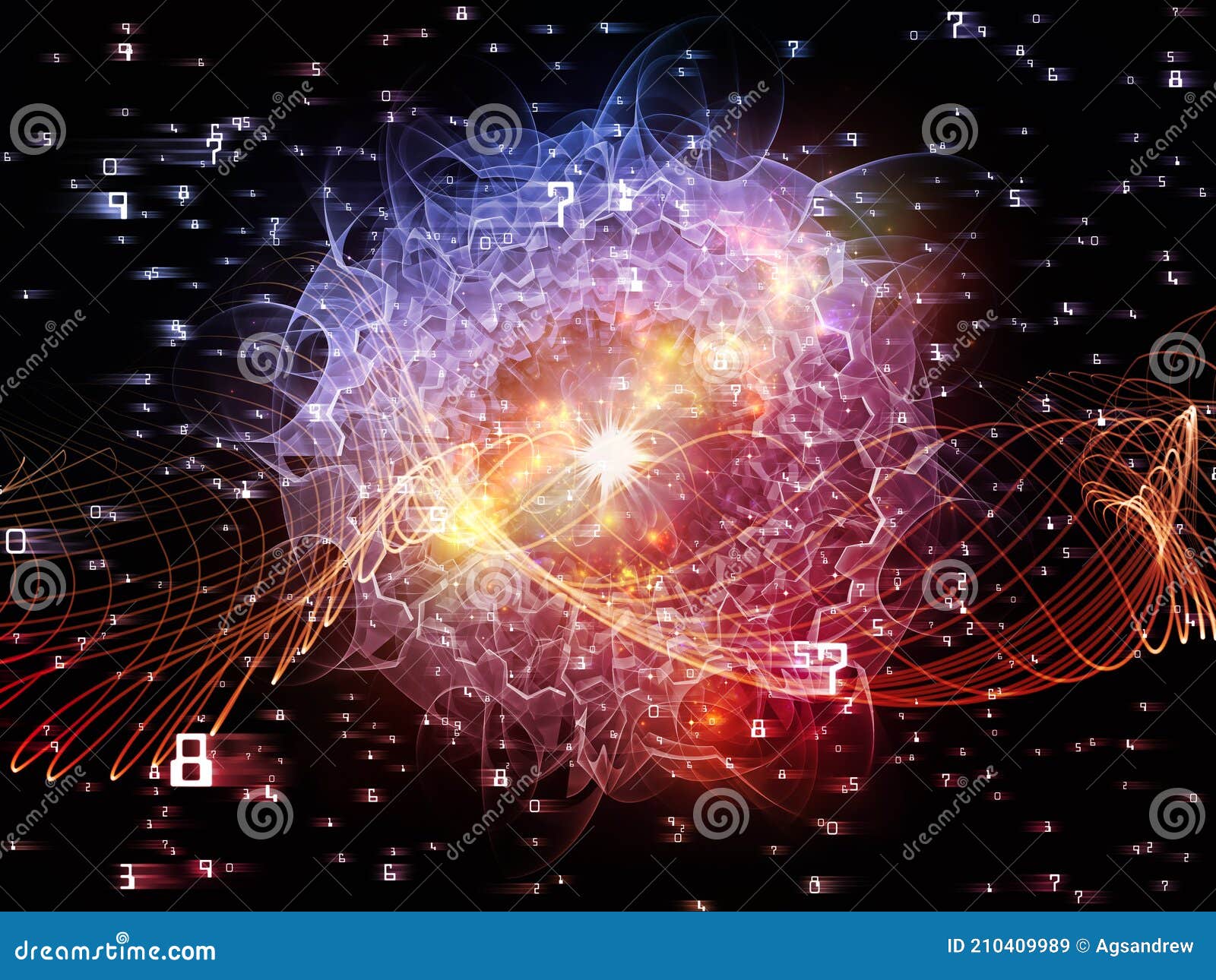 Math Ball stock illustration. Illustration of science - 210409989