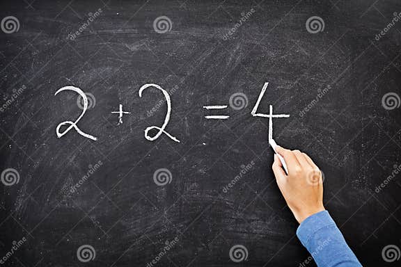 Math Blackboard / Chalkboard Writing Stock Image - Image of drawing ...