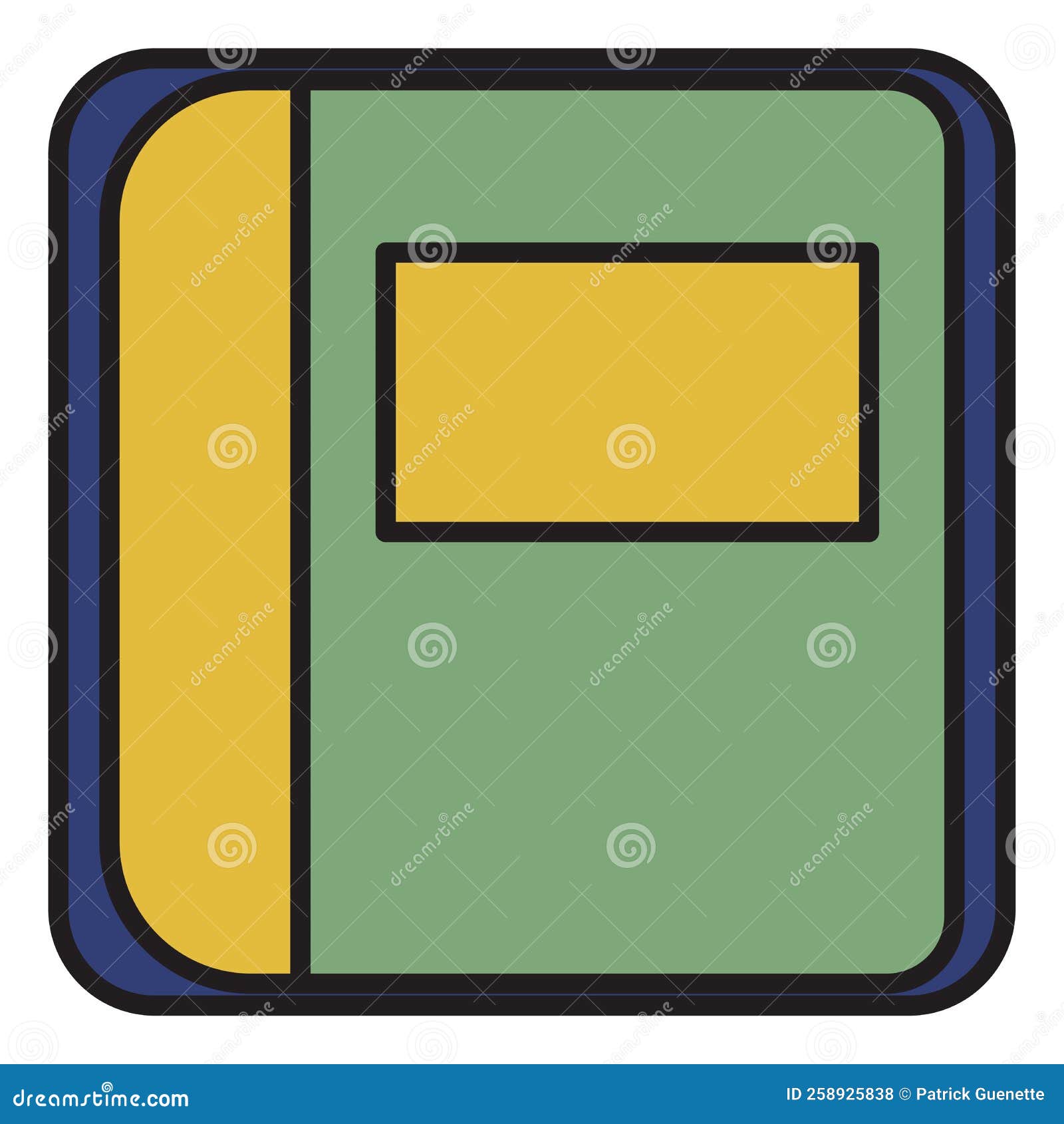 Math book education, icon stock vector. Illustration of child - 258925838