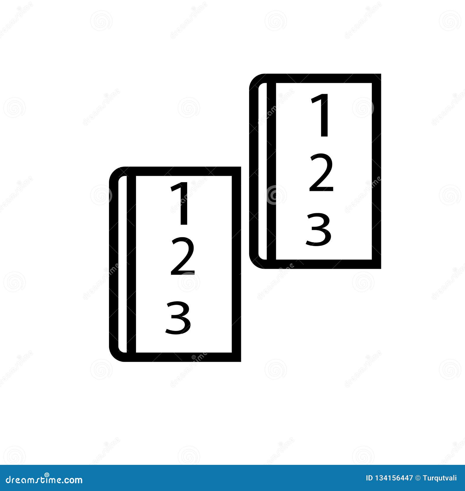 Math Book Icon Vector Isolated on White Background, Math Book Sign ...