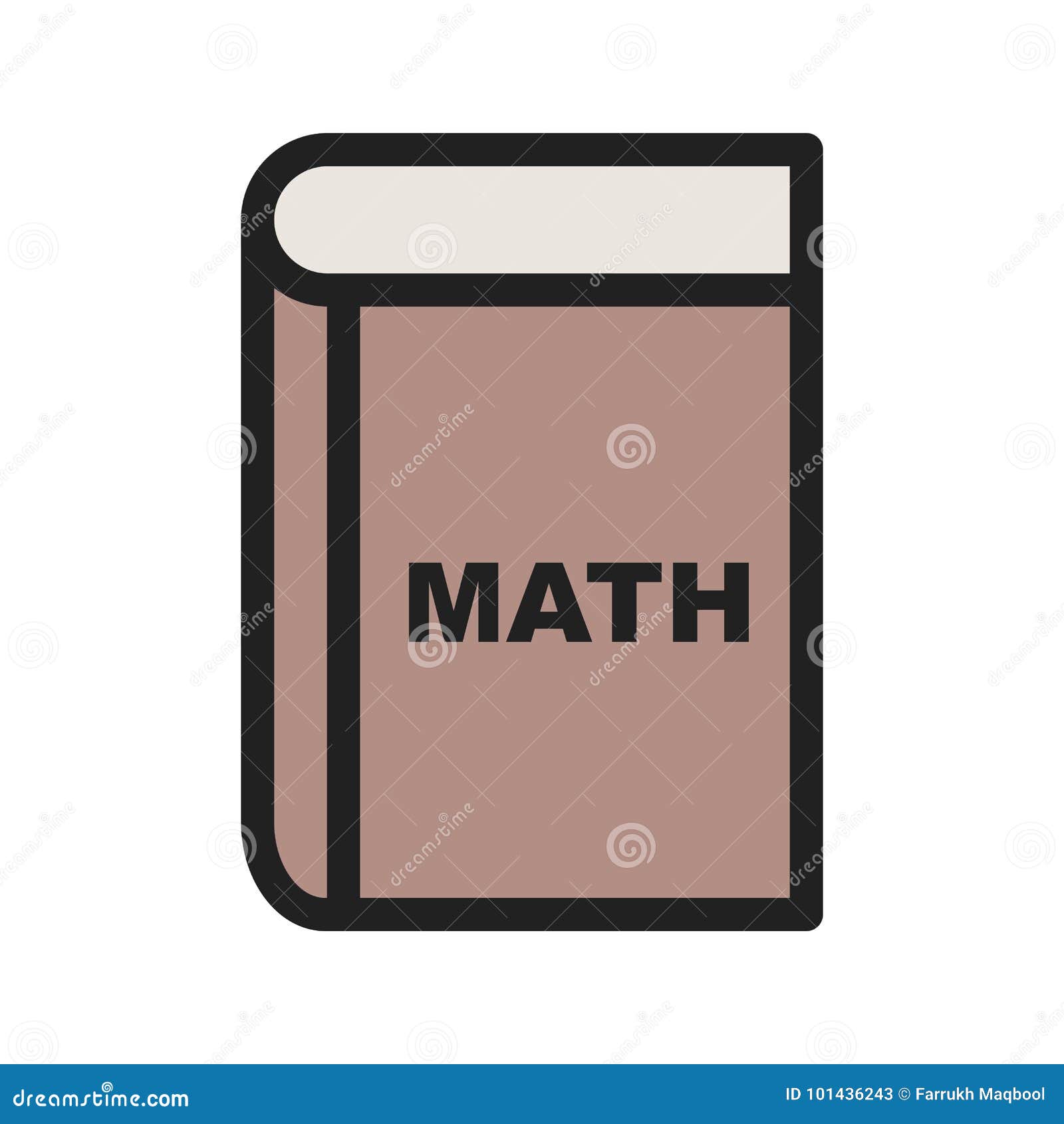 Math Book II stock vector. Illustration of knowledge - 101436243
