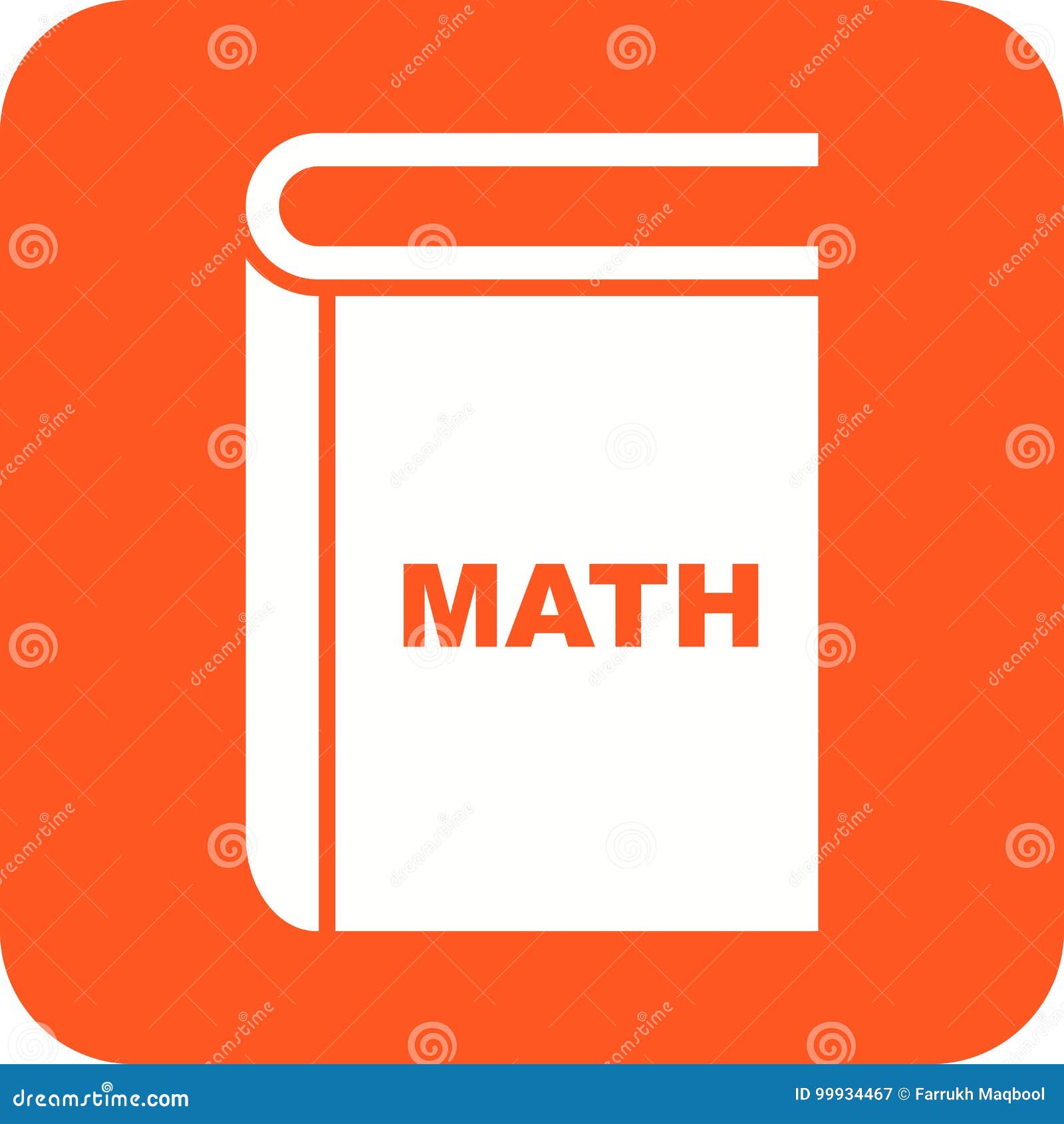 Math Book II stock vector. Illustration of school, formulas - 99934467