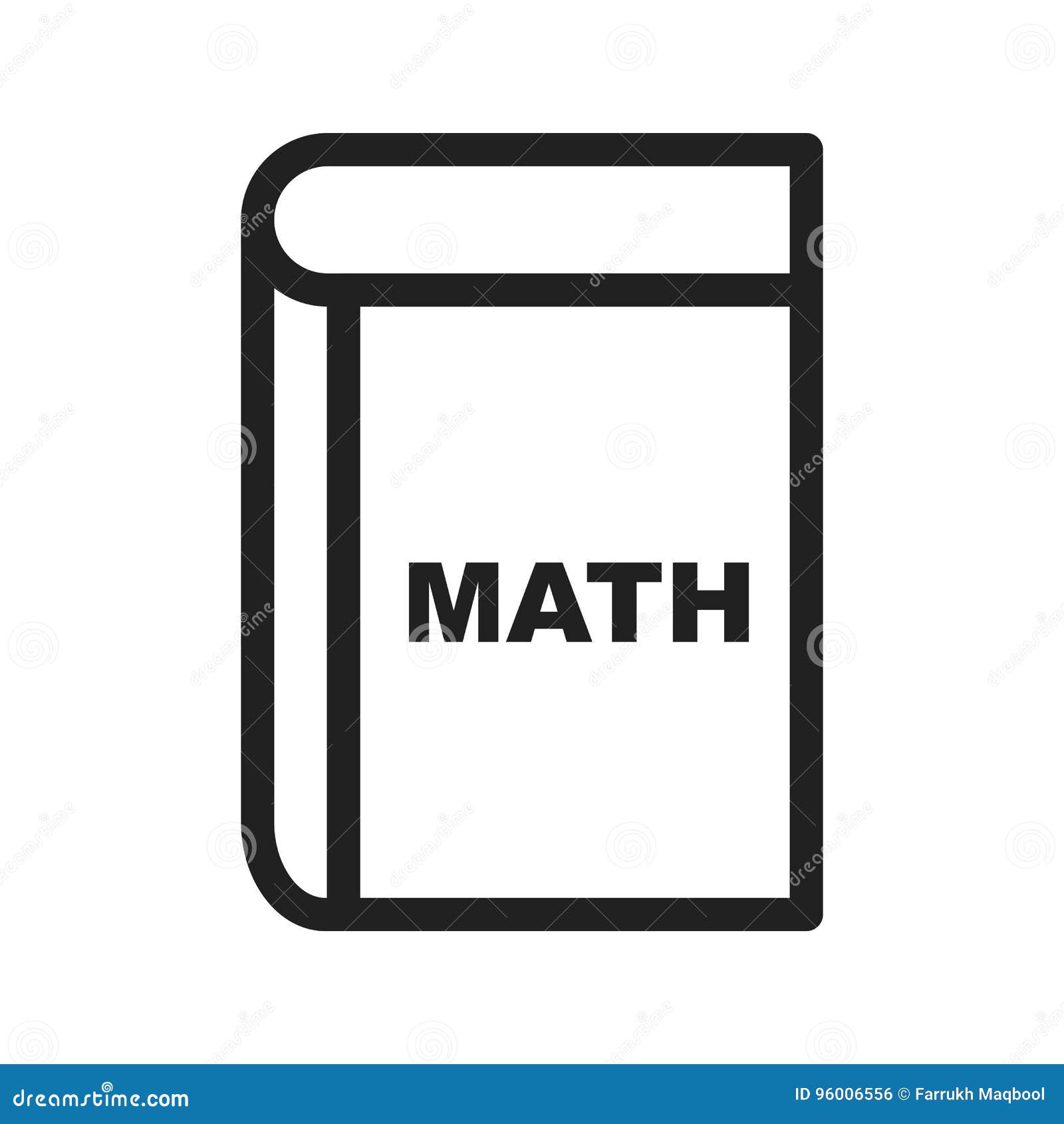 Math Book II stock vector. Illustration of formulas, mathematics - 96006556