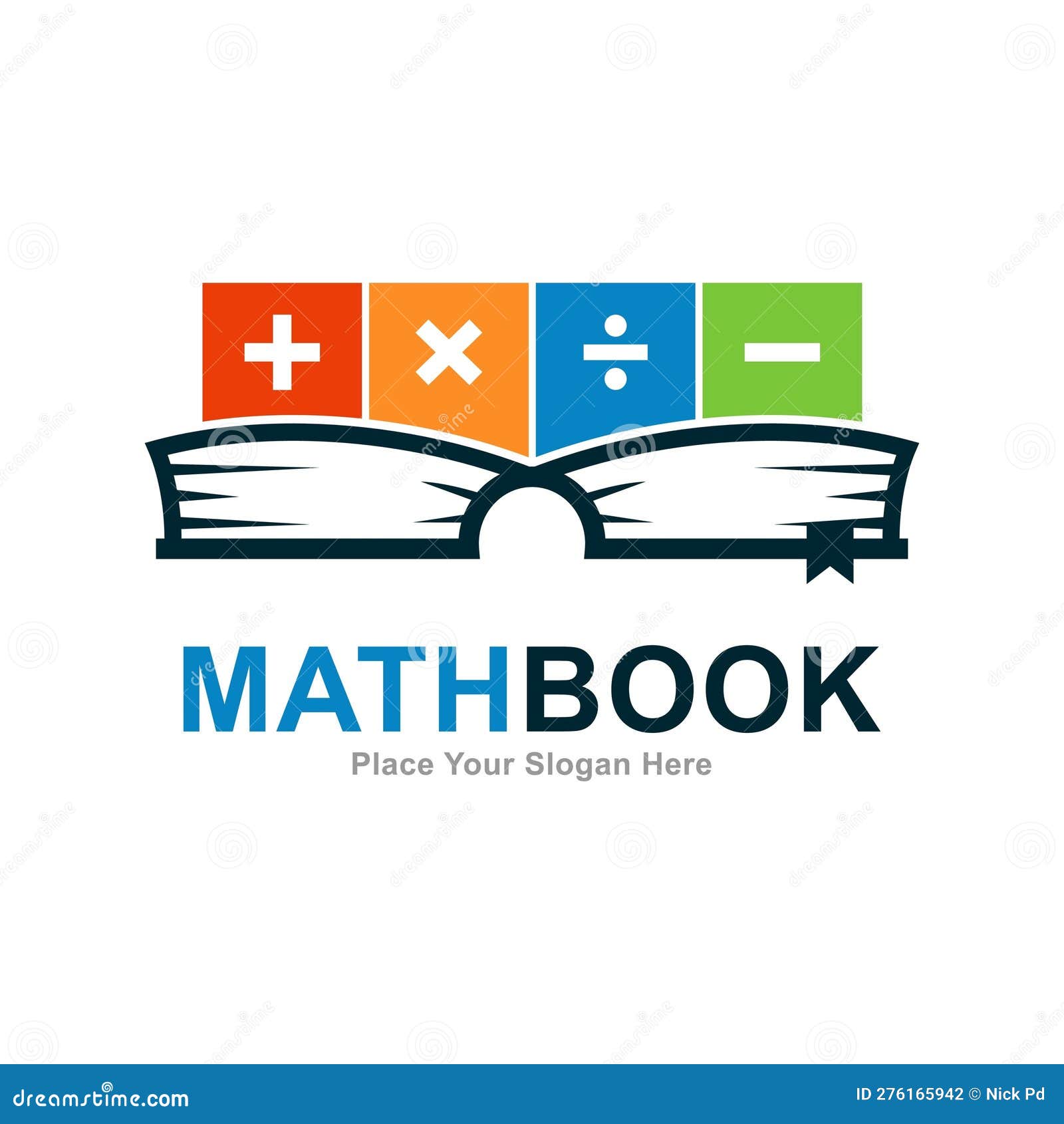 Math book logo vector icon stock vector. Illustration of accounting ...