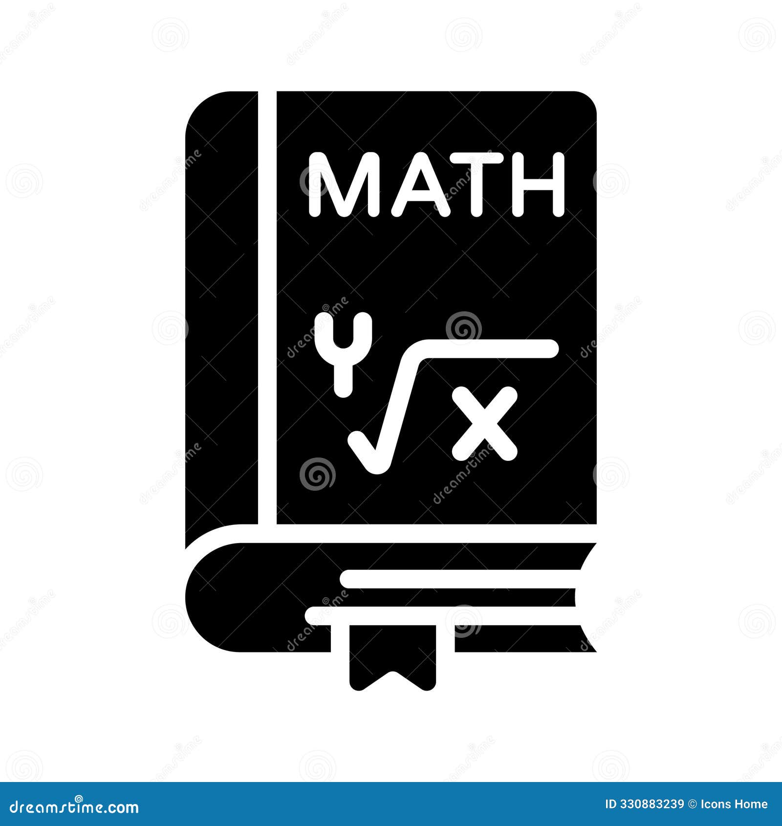 Math Book stock vector. Illustration of science, algebra - 330883239