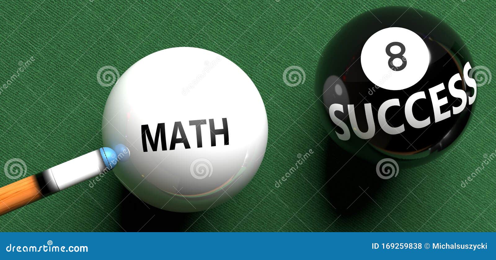 Math Brings Success - Pictured As Word Math on a Pool Ball, To ... Math Brings Success - Pictured As Word Math on a Pool Ball, To ...