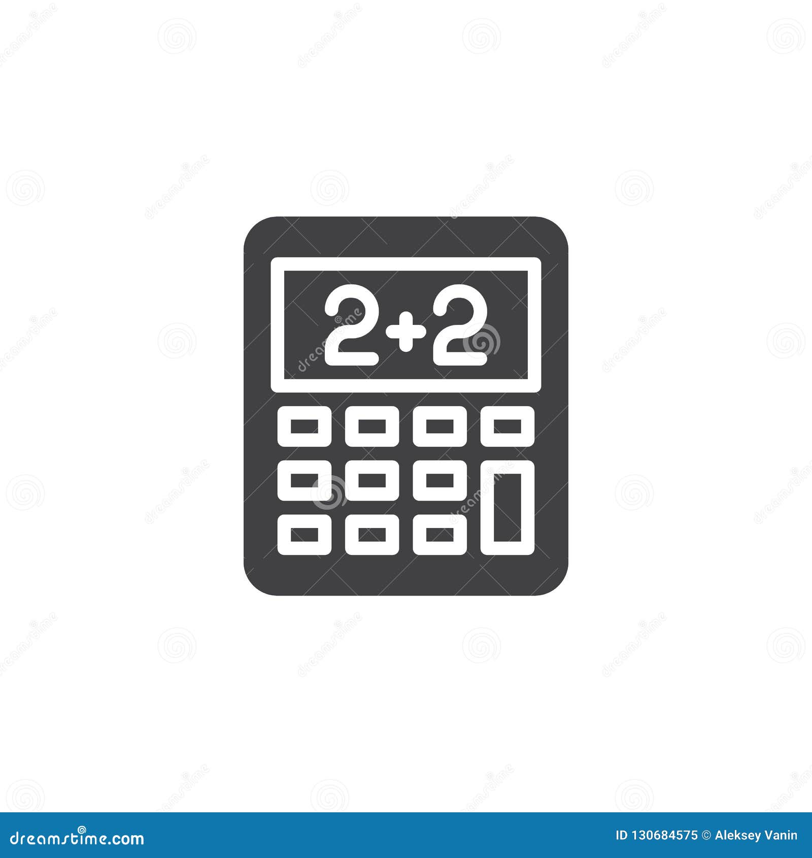 Math Calculator Vector Icon Stock Vector - Illustration of design ...