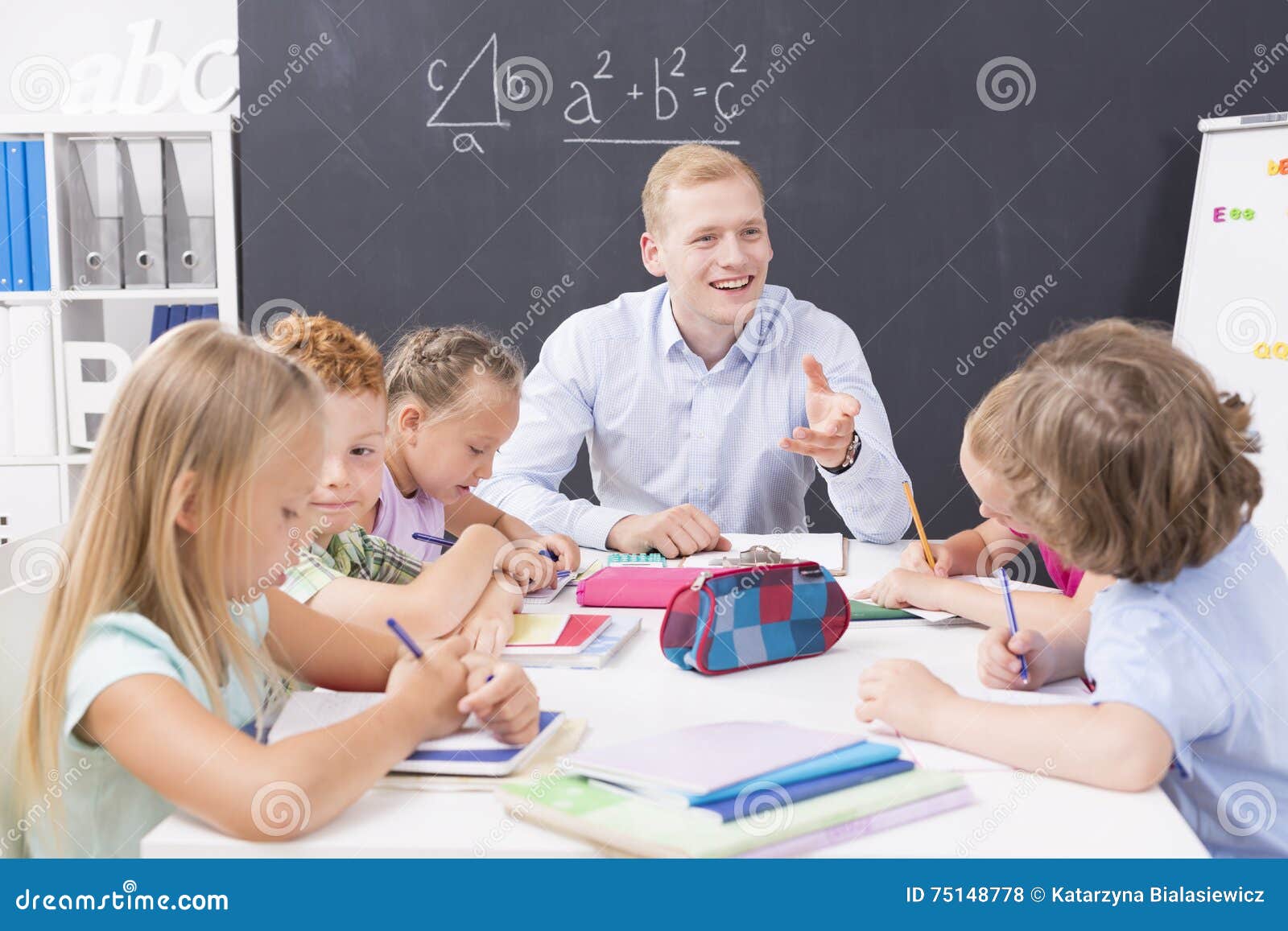 Math can be fun stock photo. Image of supplies, primary - 75148778