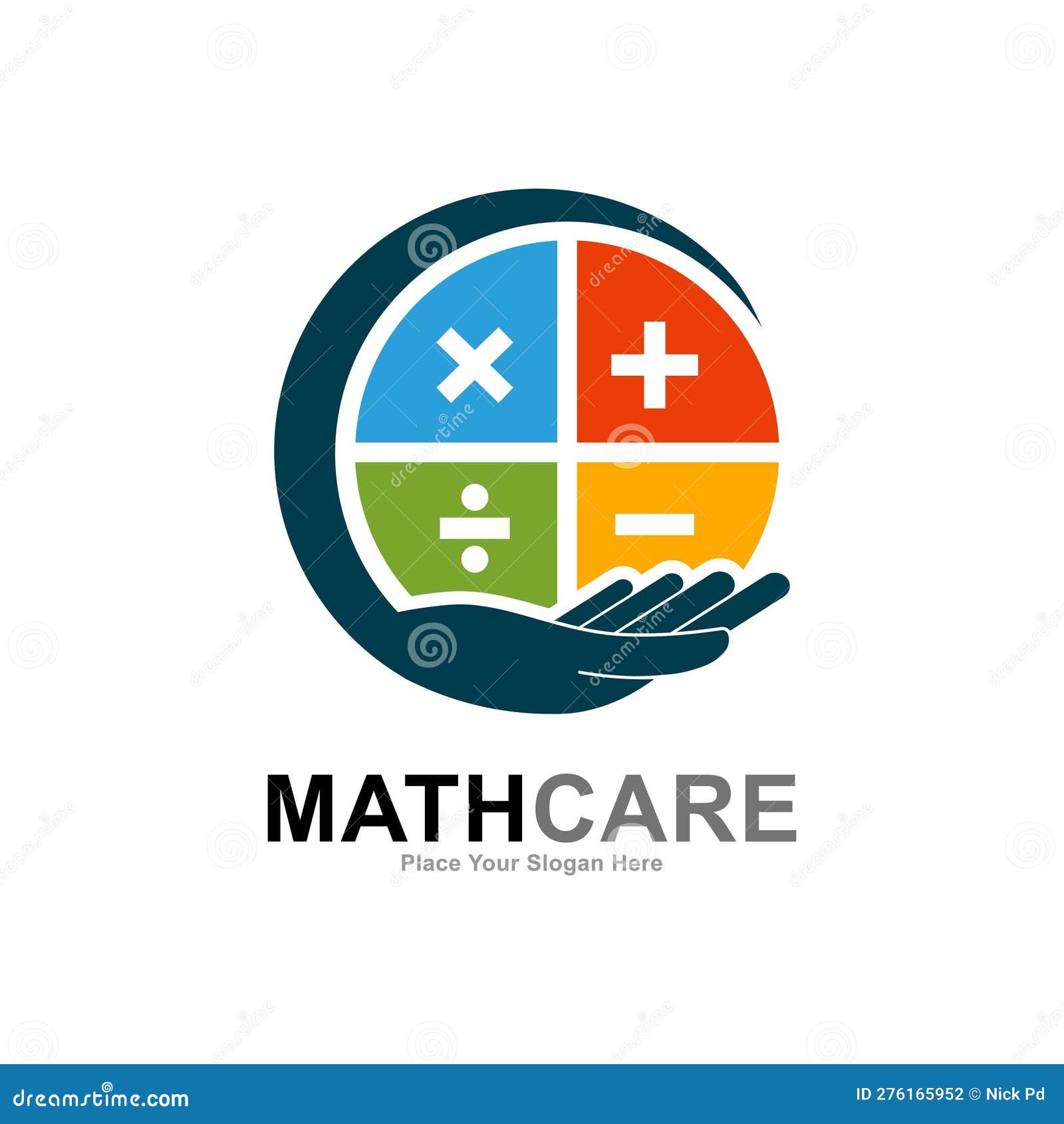 Math care logo vector icon stock vector. Illustration of suitable ...