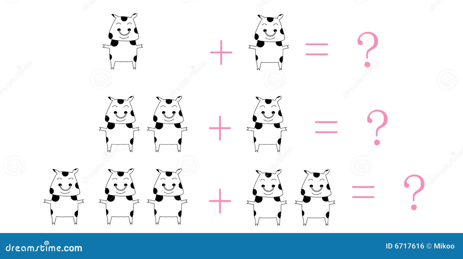 MATH CARTOON Character Doing Exercise In Classroom | CartoonDealer.com ...