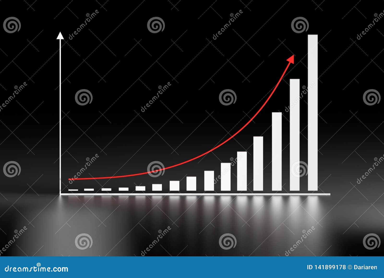 Exponential Chart Color Vector Doodle Simple Icon | CartoonDealer.com ...
