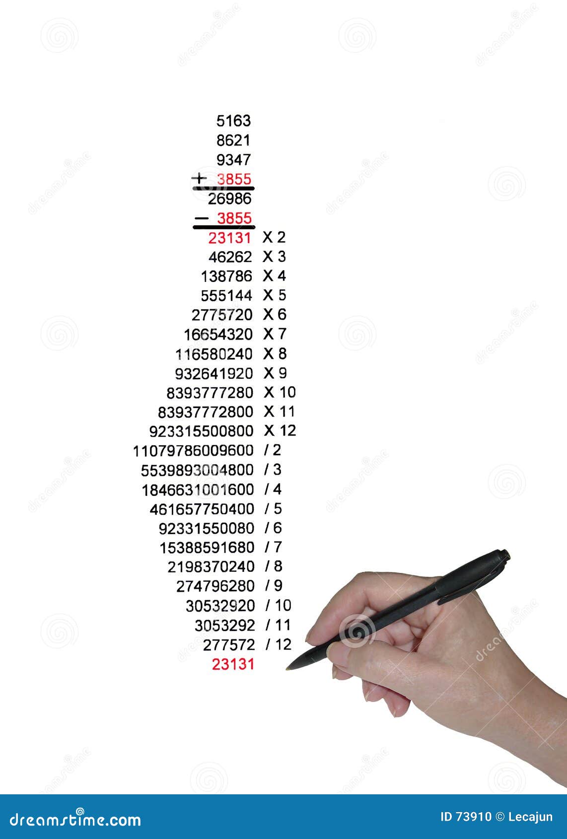 Math check1 stock foto. Image of pennen, afdeling, toevoeging - 73910