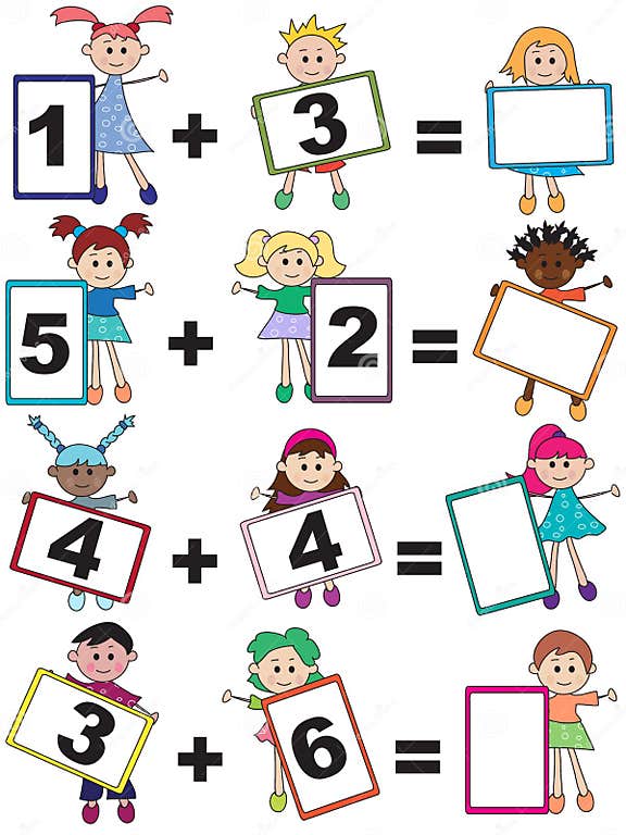 Math for children stock illustration. Illustration of knowledge - 267612163
