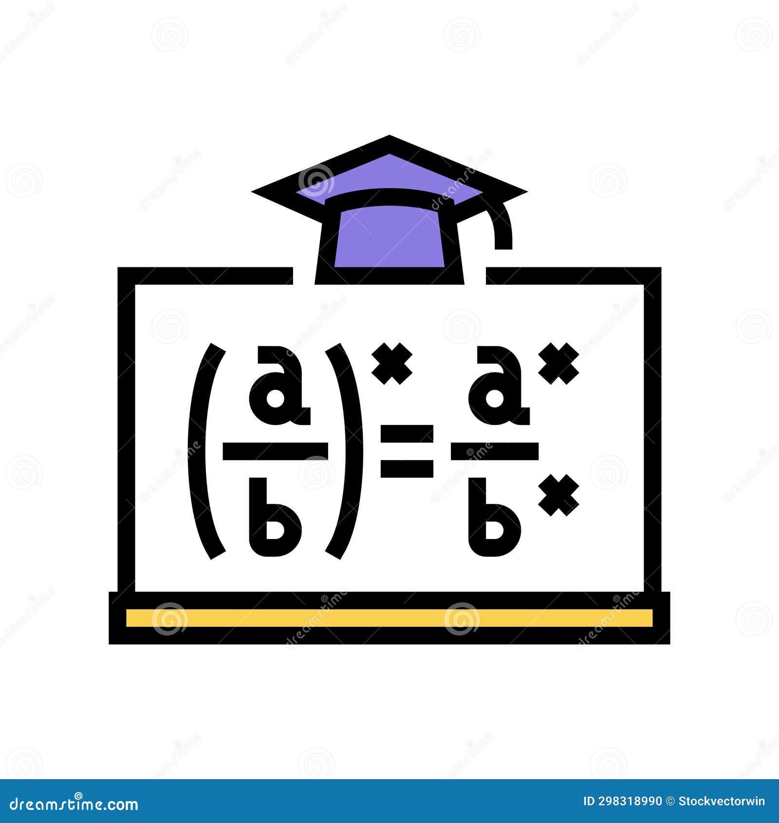 Math Class Primary School Color Icon Vector Illustration Stock Vector ...