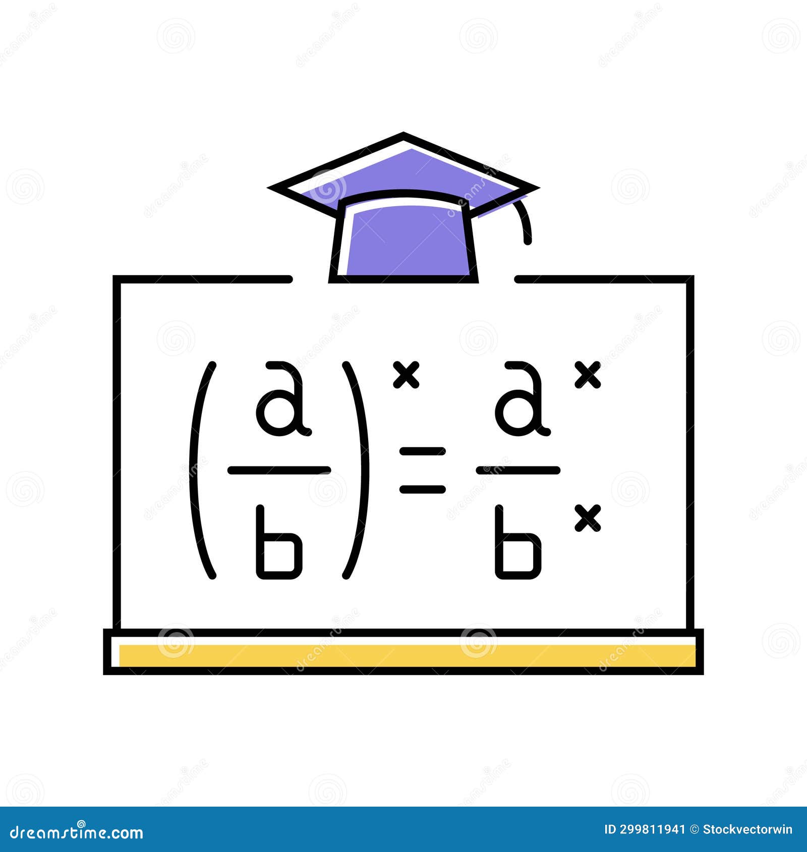 Math Class Primary School Color Icon Vector Illustration Stock ...