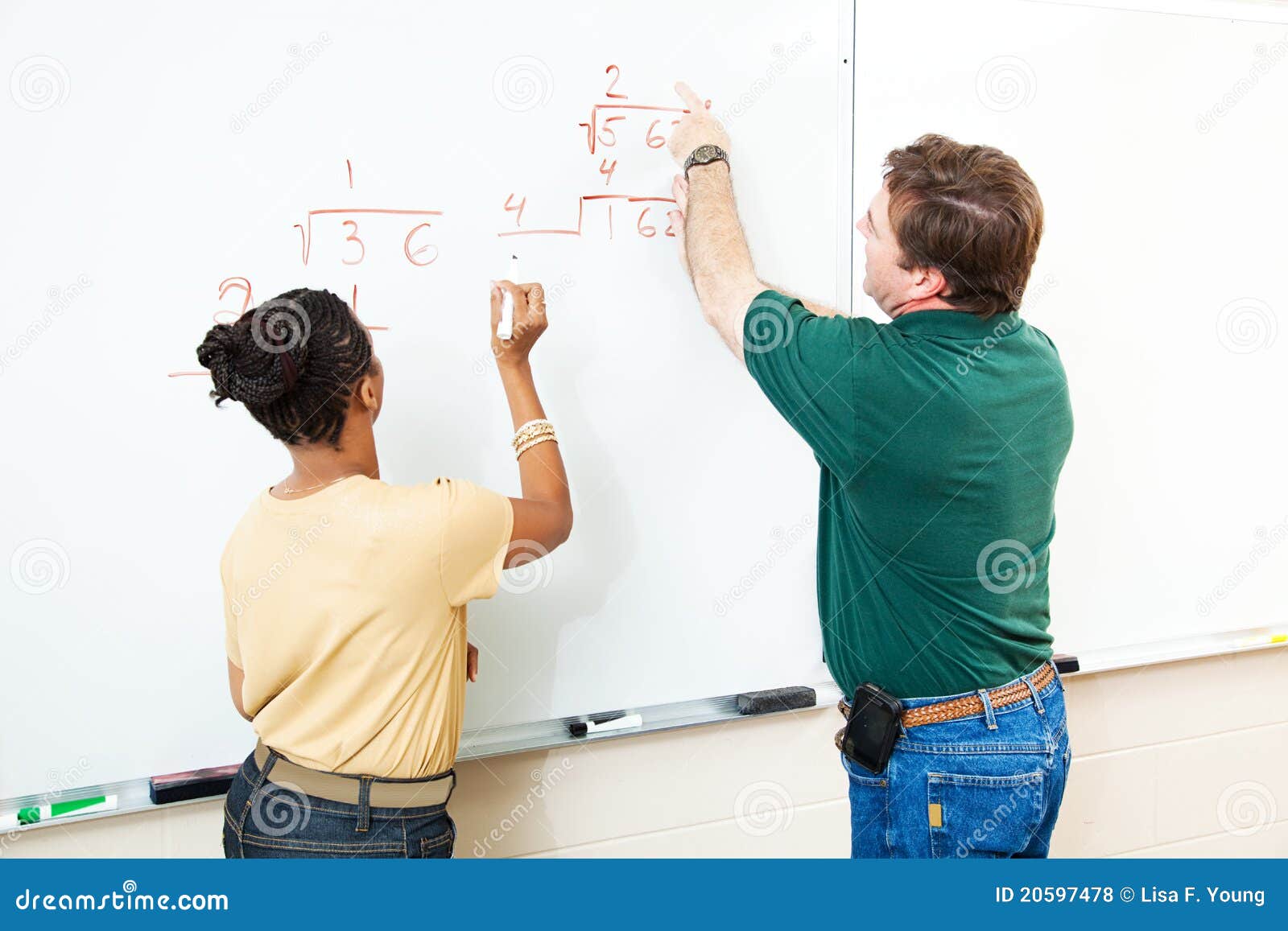 Math Class - Student and Teacher Stock Photo - Image of teaching, rows ...