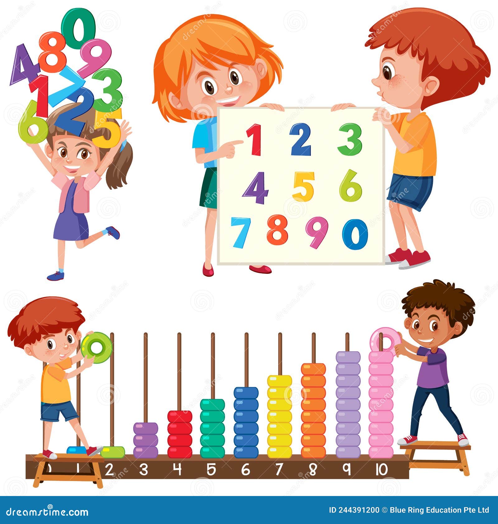 Math Classroom With Whiteboards, Calculators, And Rulers. AI Generated ...