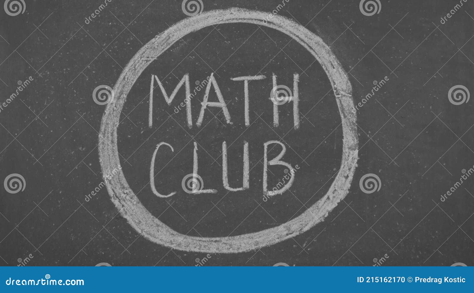 Math club. stock photo. Image of design, document, poster - 215162170